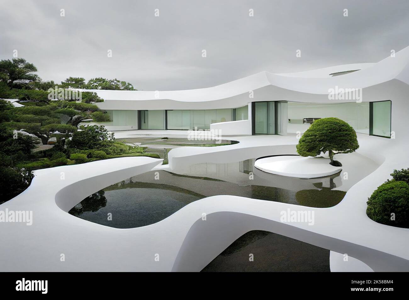 Futuristic house hi-res stock photography and images - Alamy