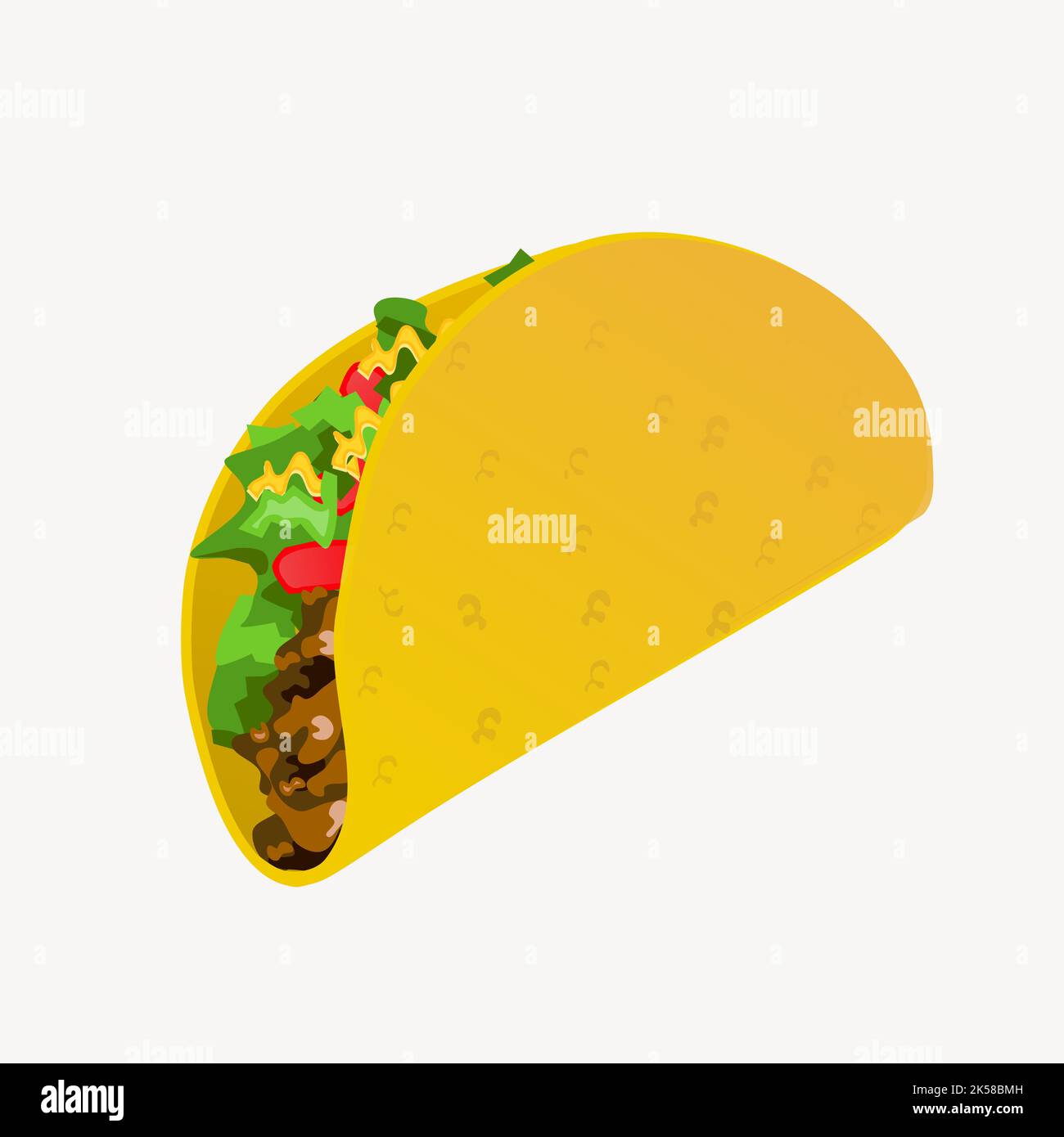 Taco clipart, food illustration vector Stock Vector Image & Art - Alamy