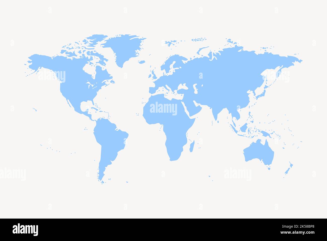 World map silhouette clipart hi-res stock photography and images - Alamy