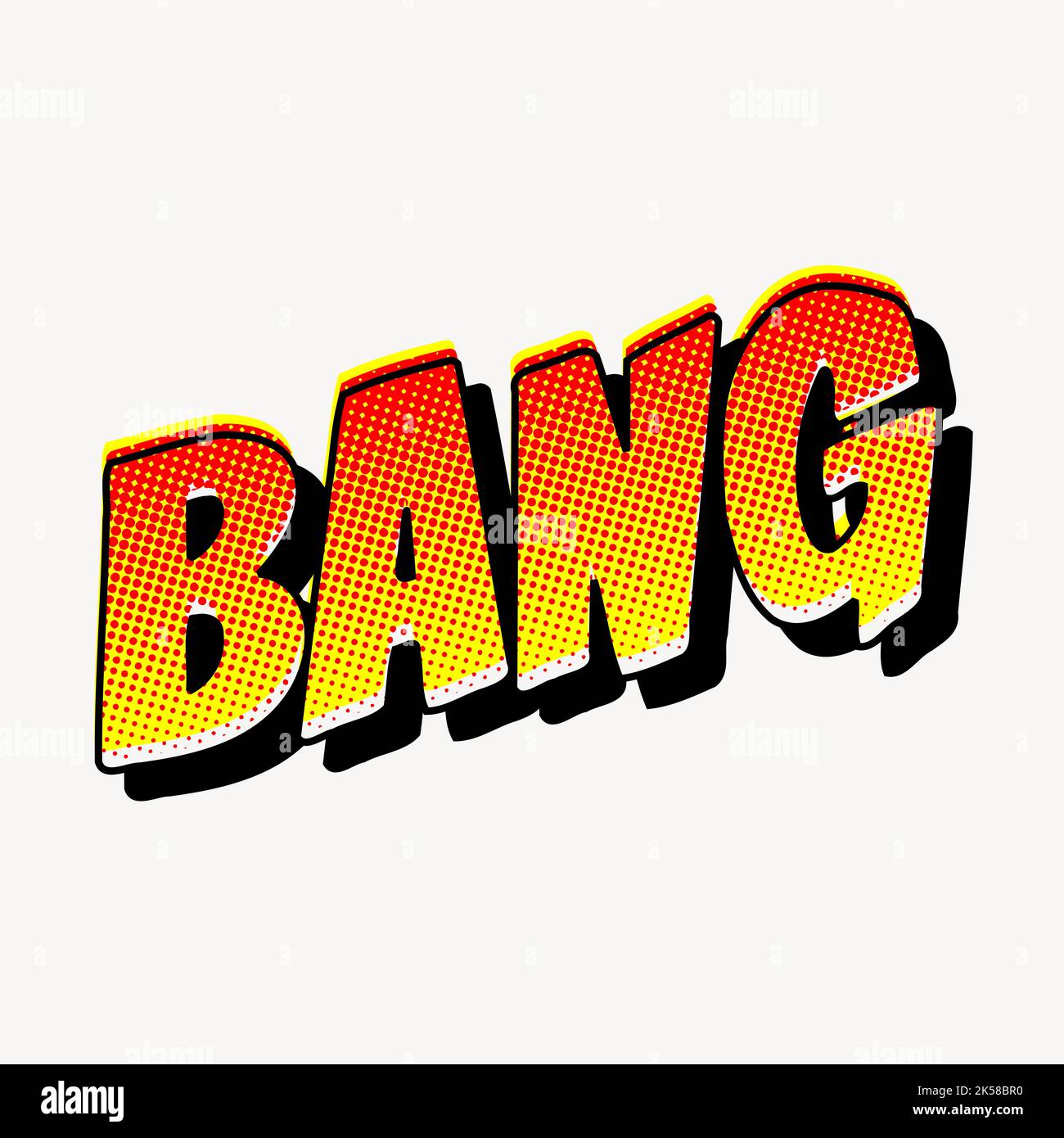 Bang typography clipart, comic pop art vector Stock Vector Image & Art ...