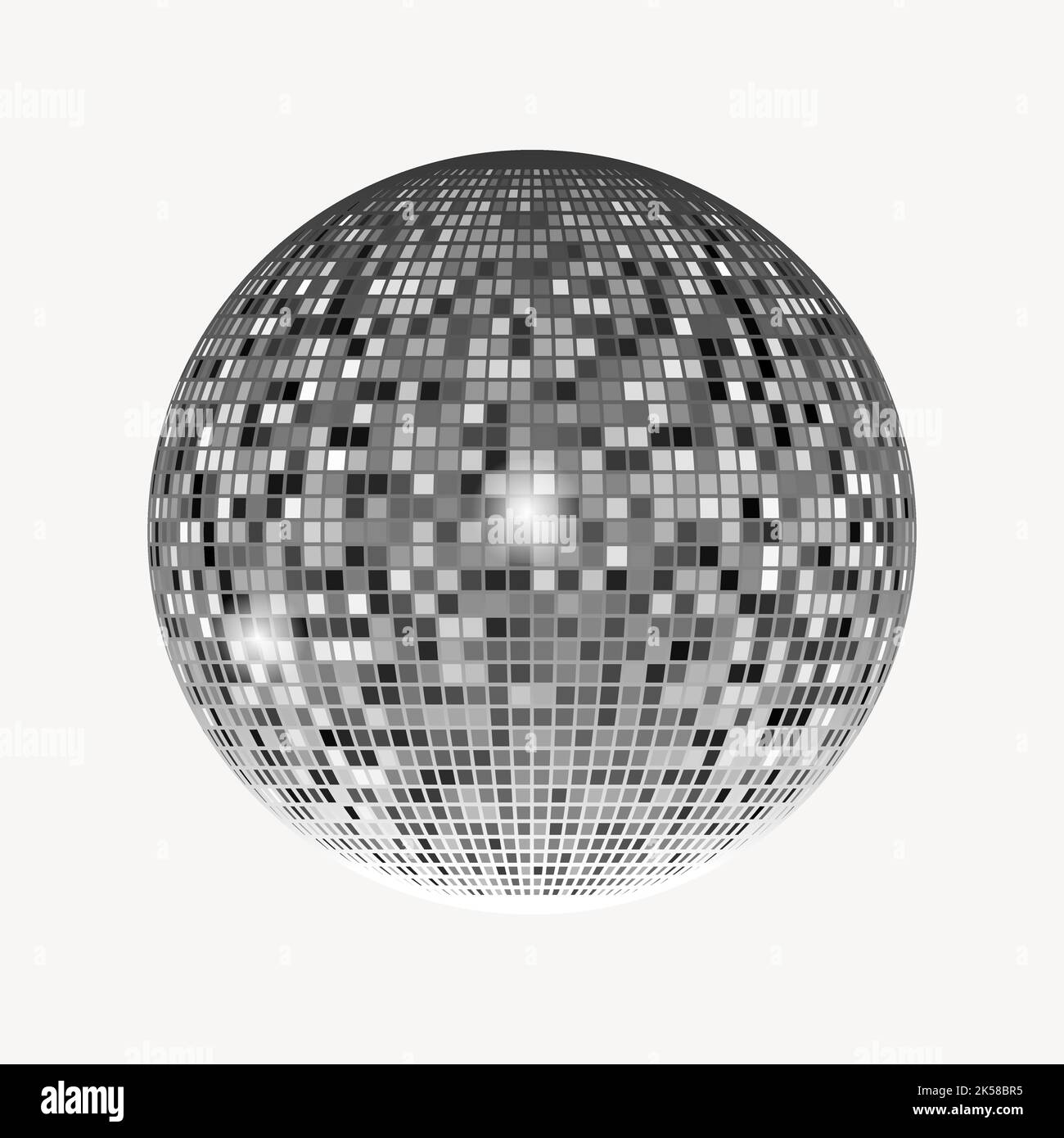 Mirror ball clipart, object illustration vector Stock Vector Image ...