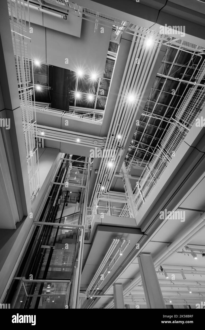 Interior of contemporary public building Stock Photo - Alamy