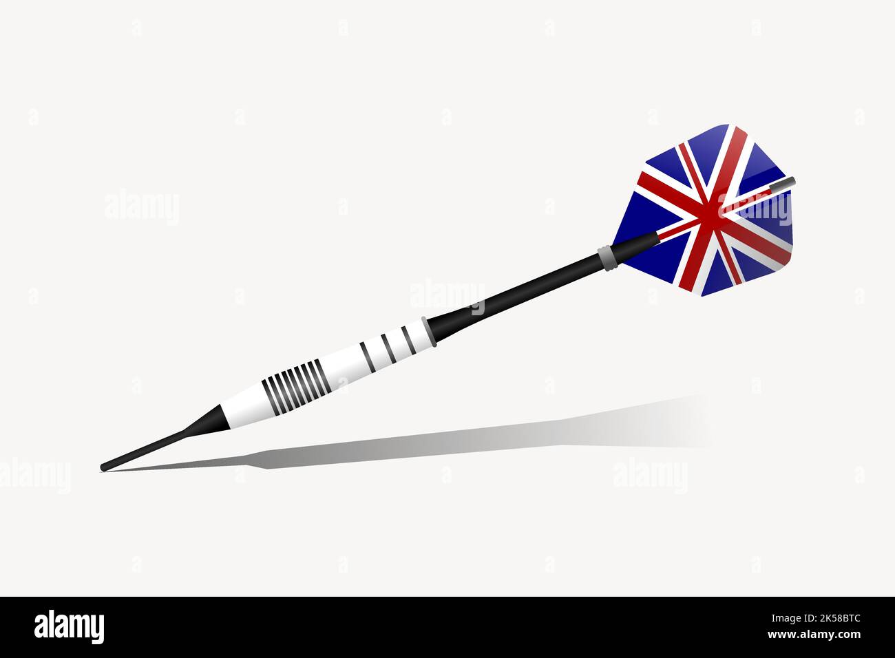 UK flag dart clipart, sport illustration vector Stock Vector Image ...