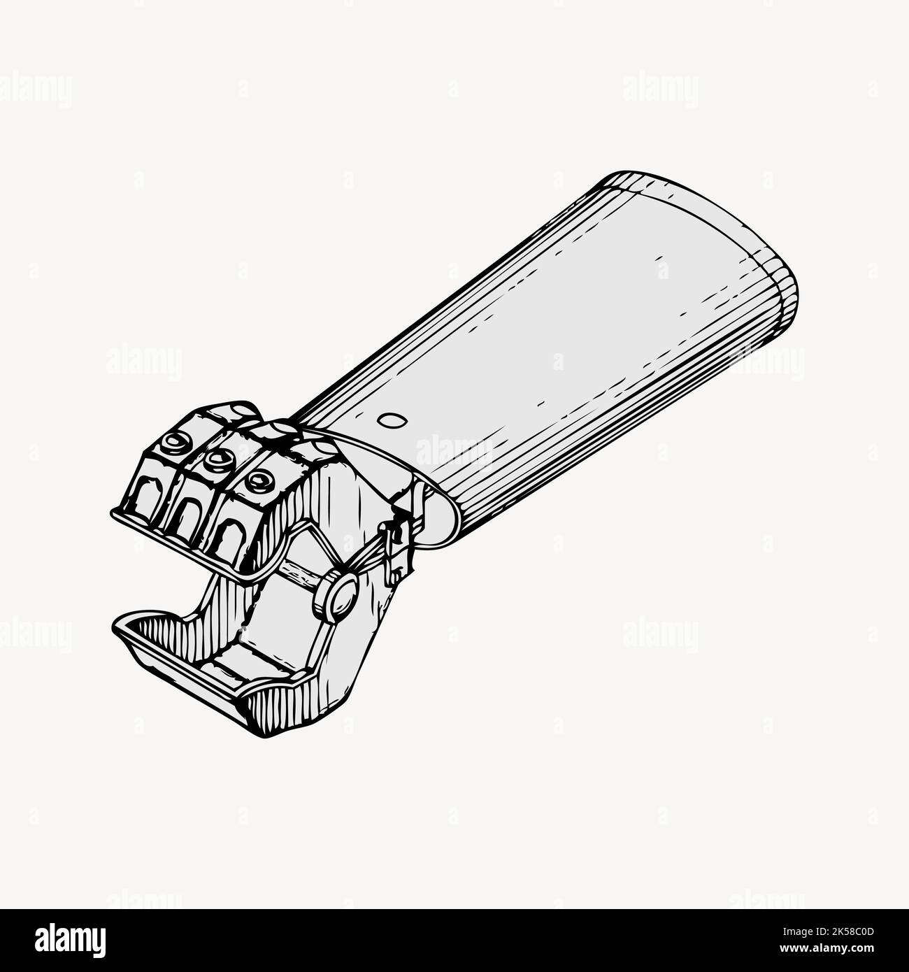 Mechanical hand clipart, tool illustration vector Stock Vector Image ...