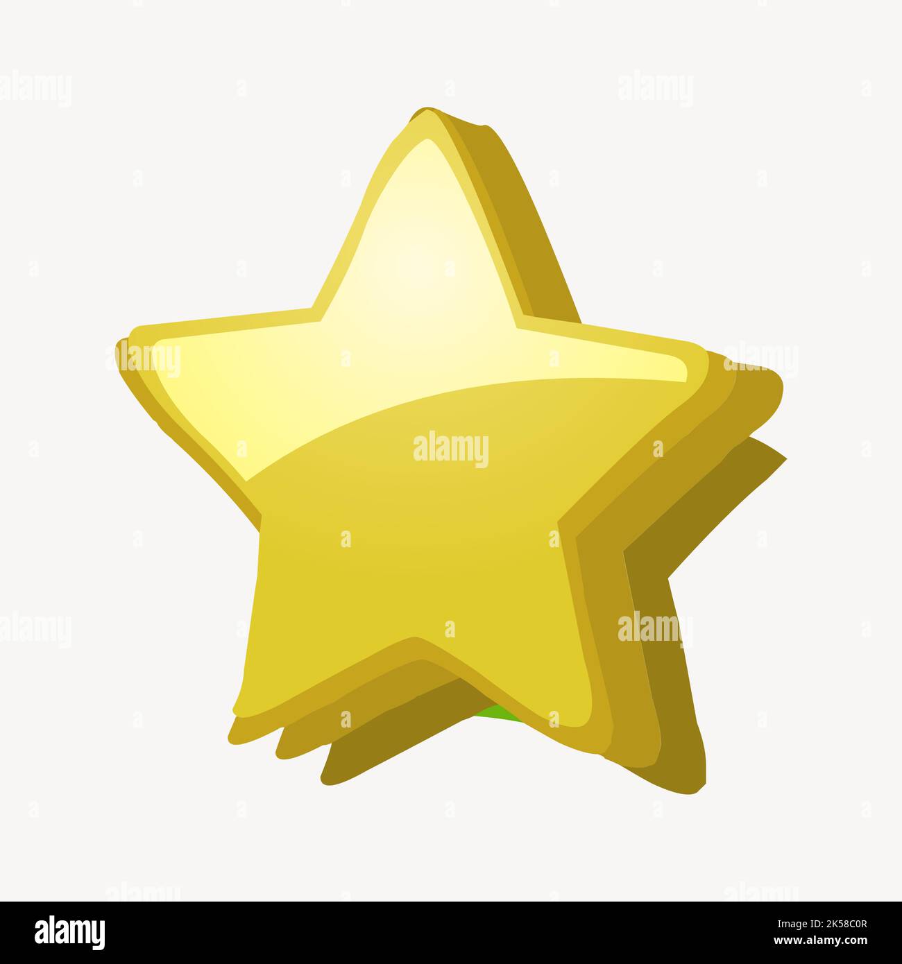 Gold star clipart, 3D illustration vector Stock Vector Image & Art - Alamy