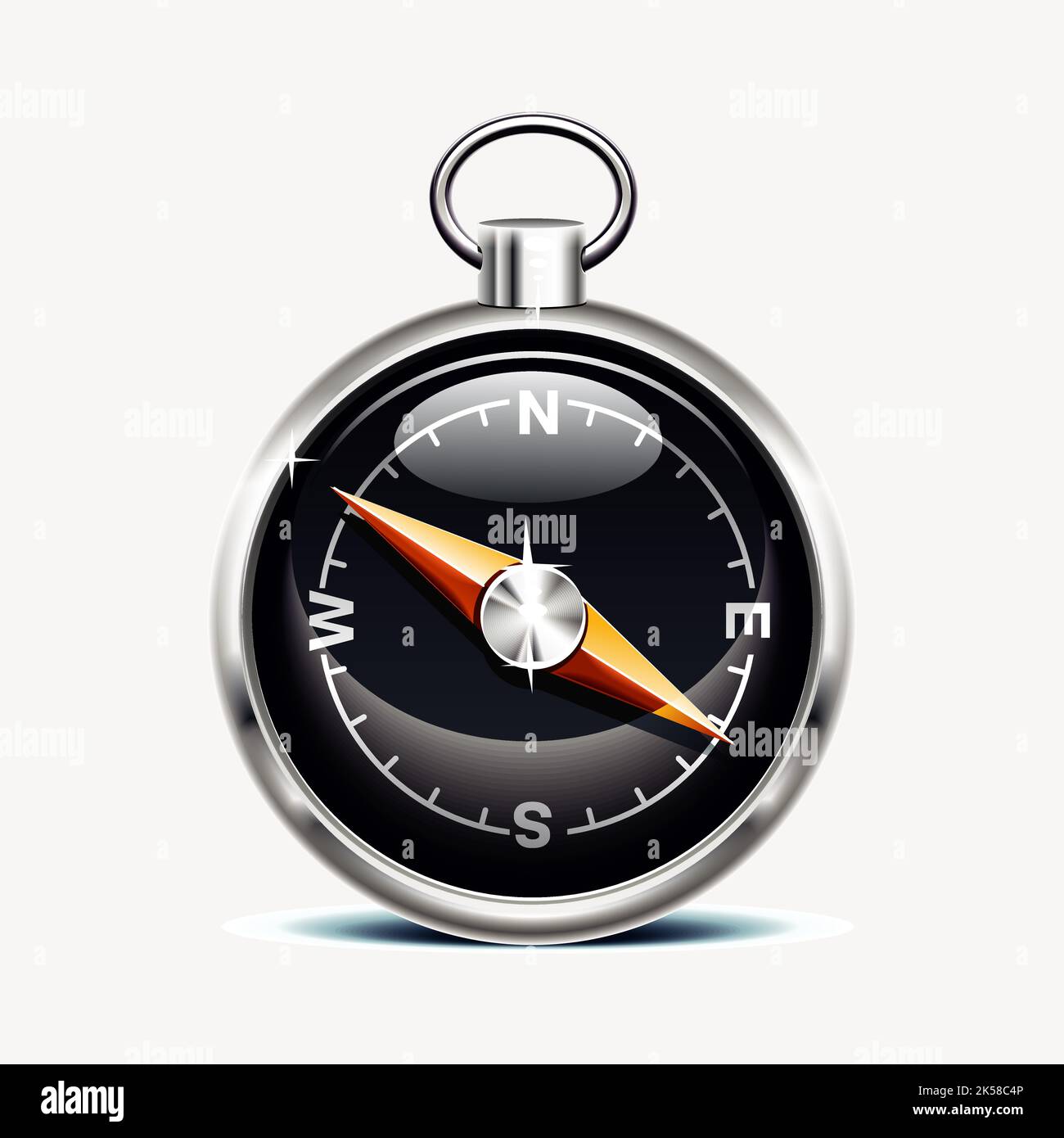 Compass clipart, object illustration vector Stock Vector Image & Art ...
