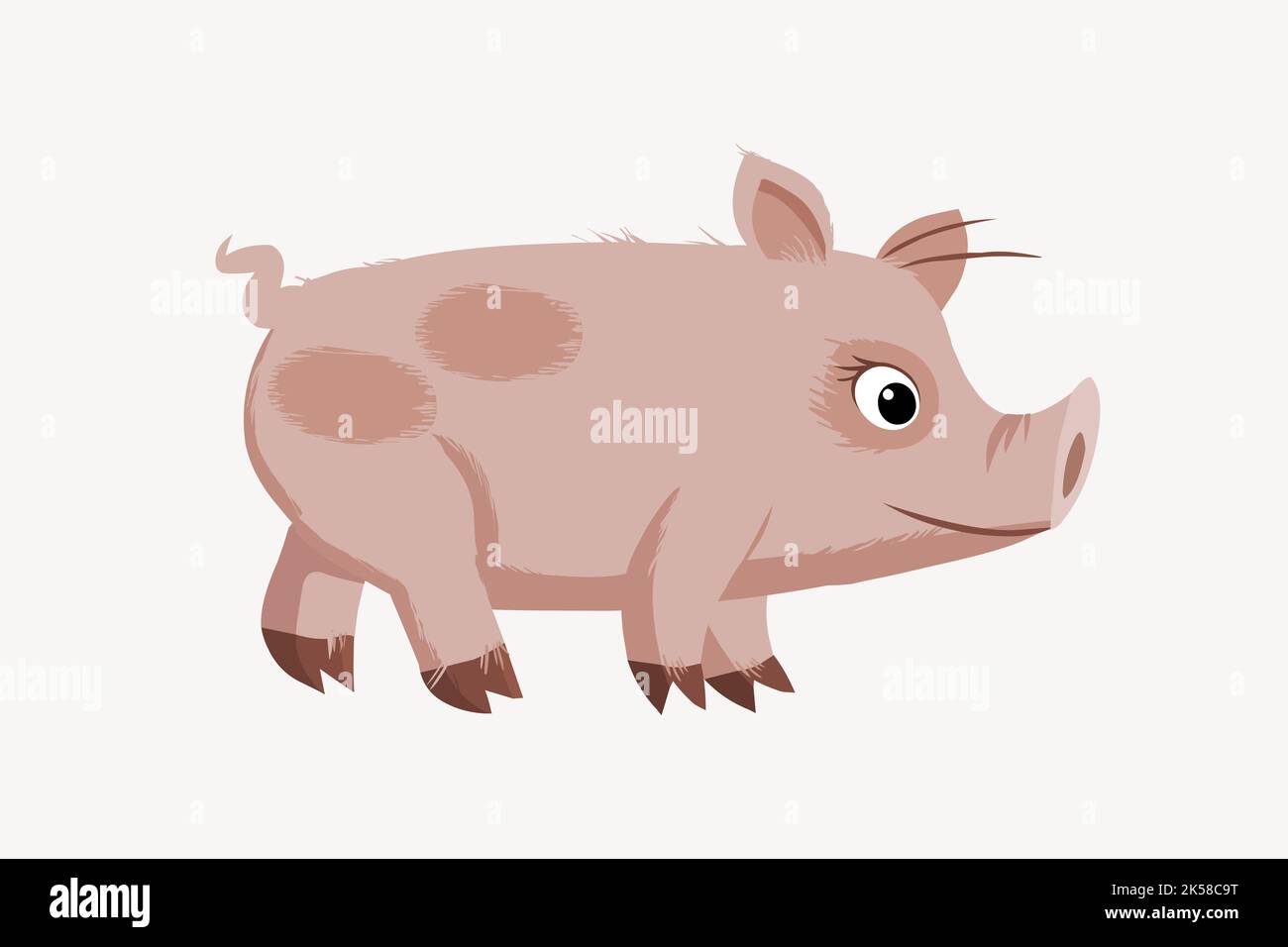 Pig clipart, animal illustration vector Stock Vector Image & Art - Alamy