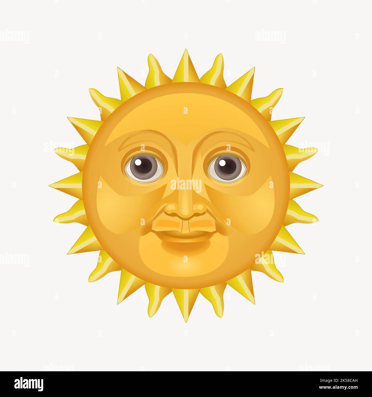 Smiling sun face clipart hi-res stock photography and images - Alamy