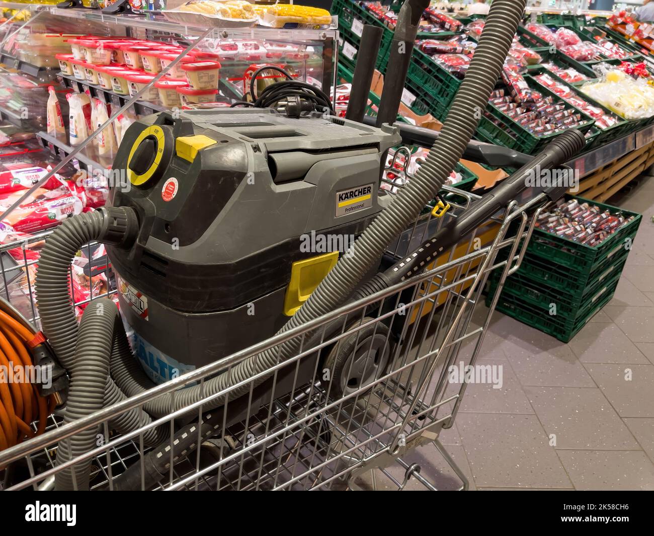 Frankfurt, Germany - Aug 23, 2022: Modern professional Karcher Vacuum ...