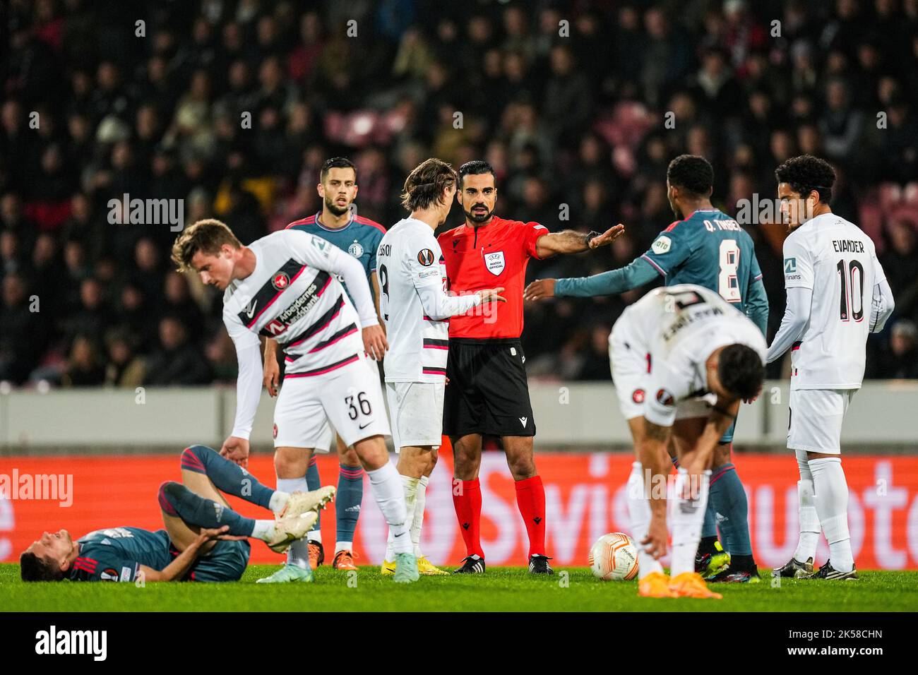 Herning - Referee Mohammed Al-Hakim during the match between FC ...