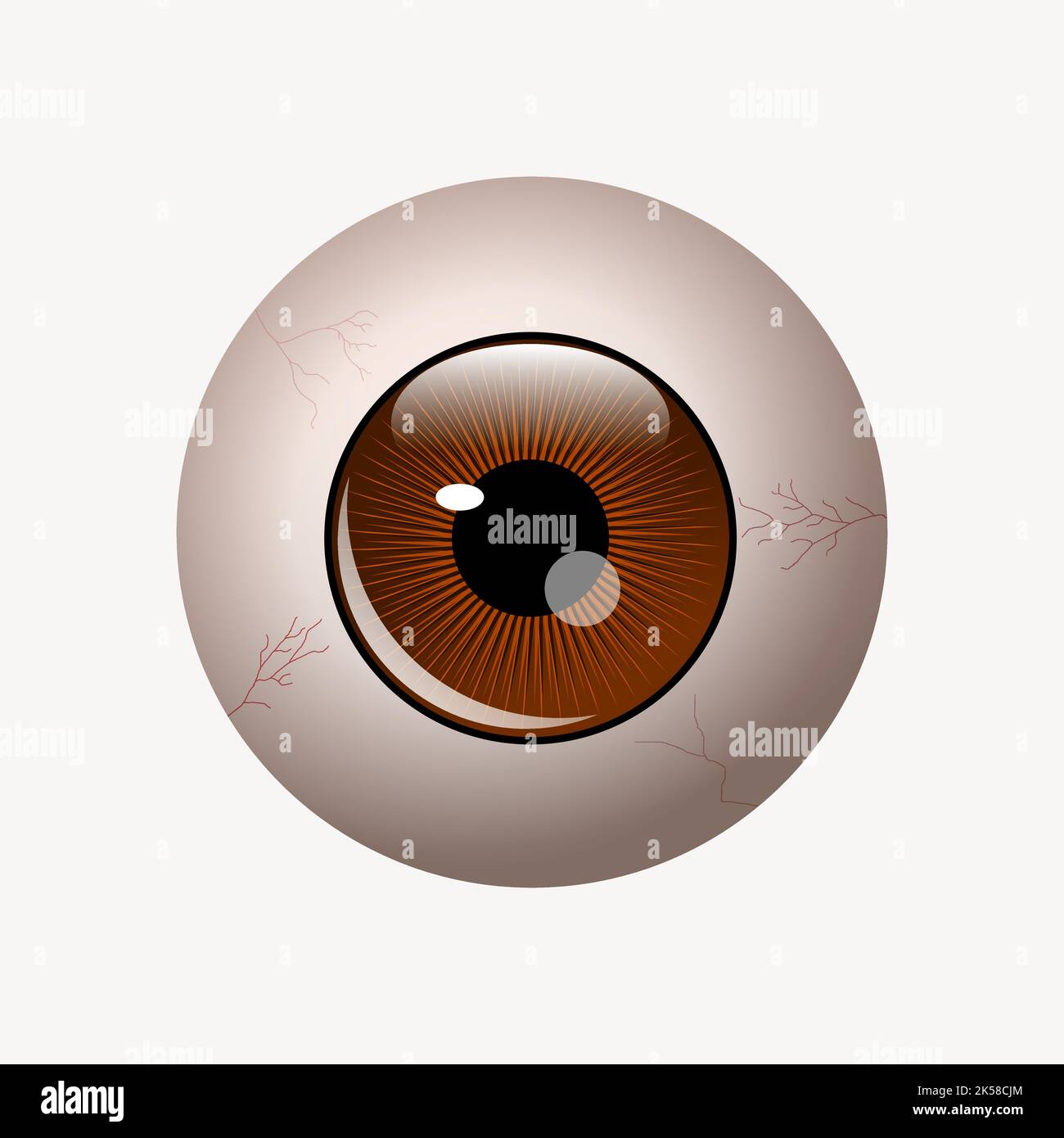 Eyeball clipart, Halloween cartoon illustration vector Stock Vector ...