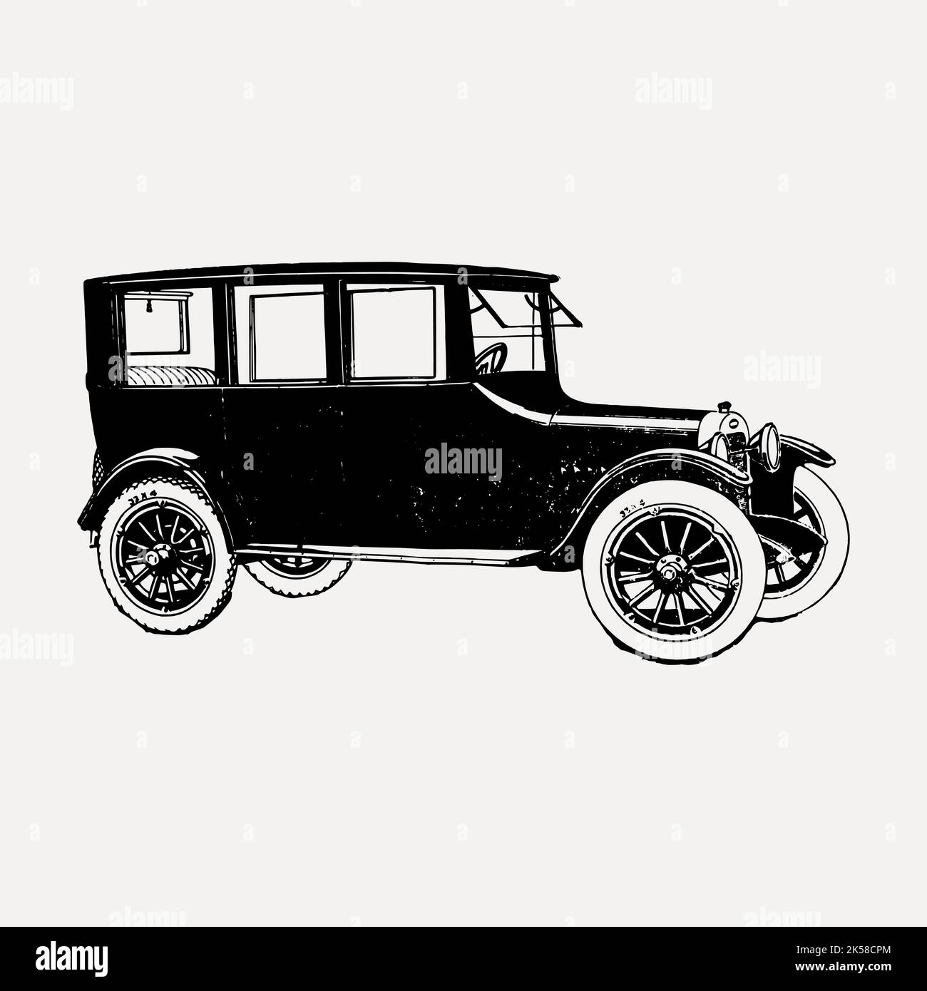Classic family car hand drawn clipart hi-res stock photography and ...