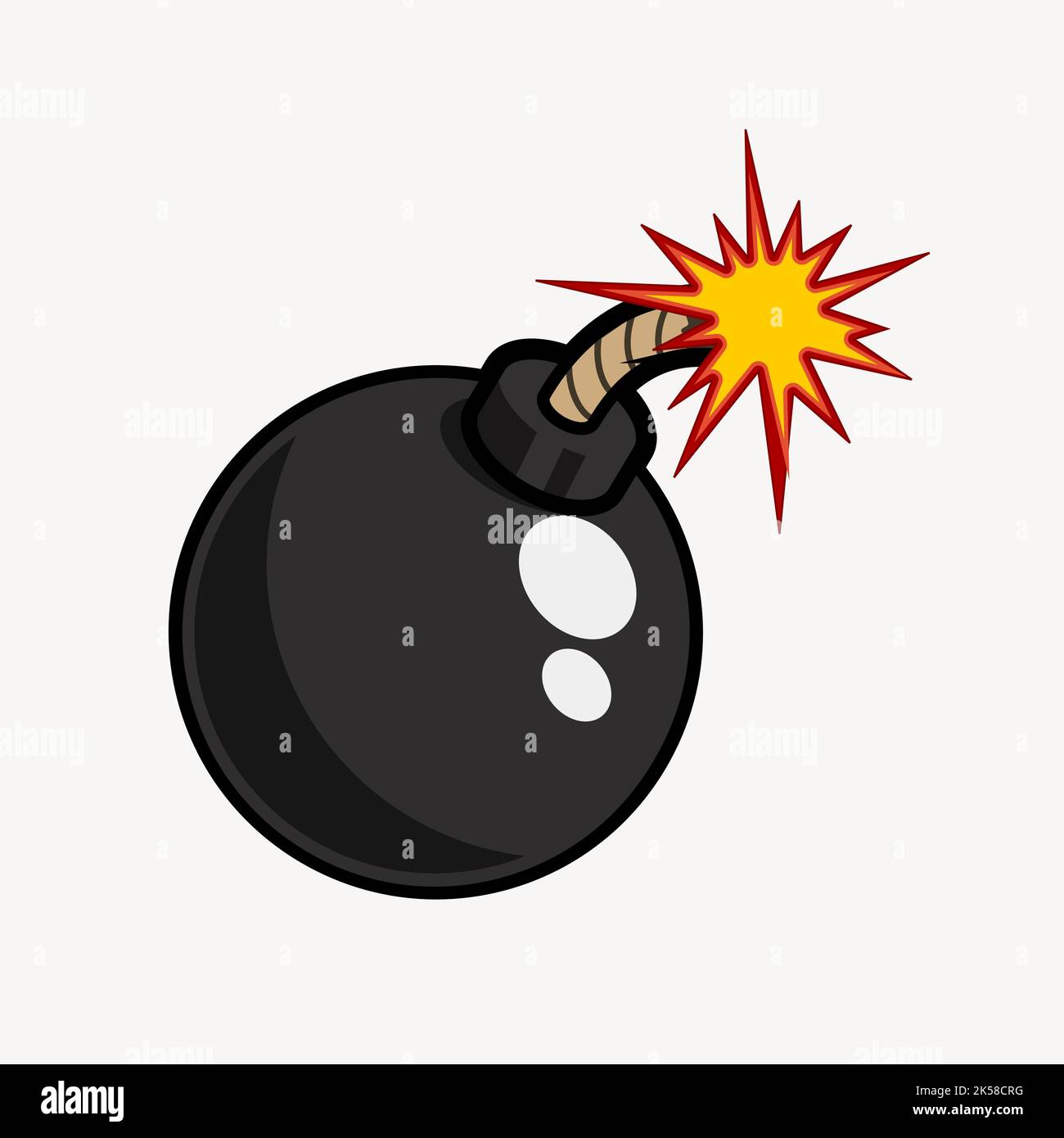 Bomb cartoon clipart, explosive illustration vector Stock Vector Image ...