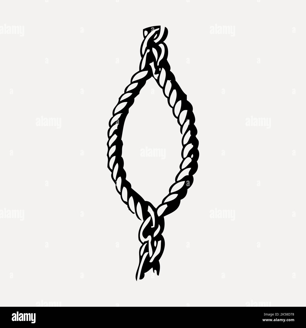 Seizing rope hand drawn clipart hi-res stock photography and images - Alamy