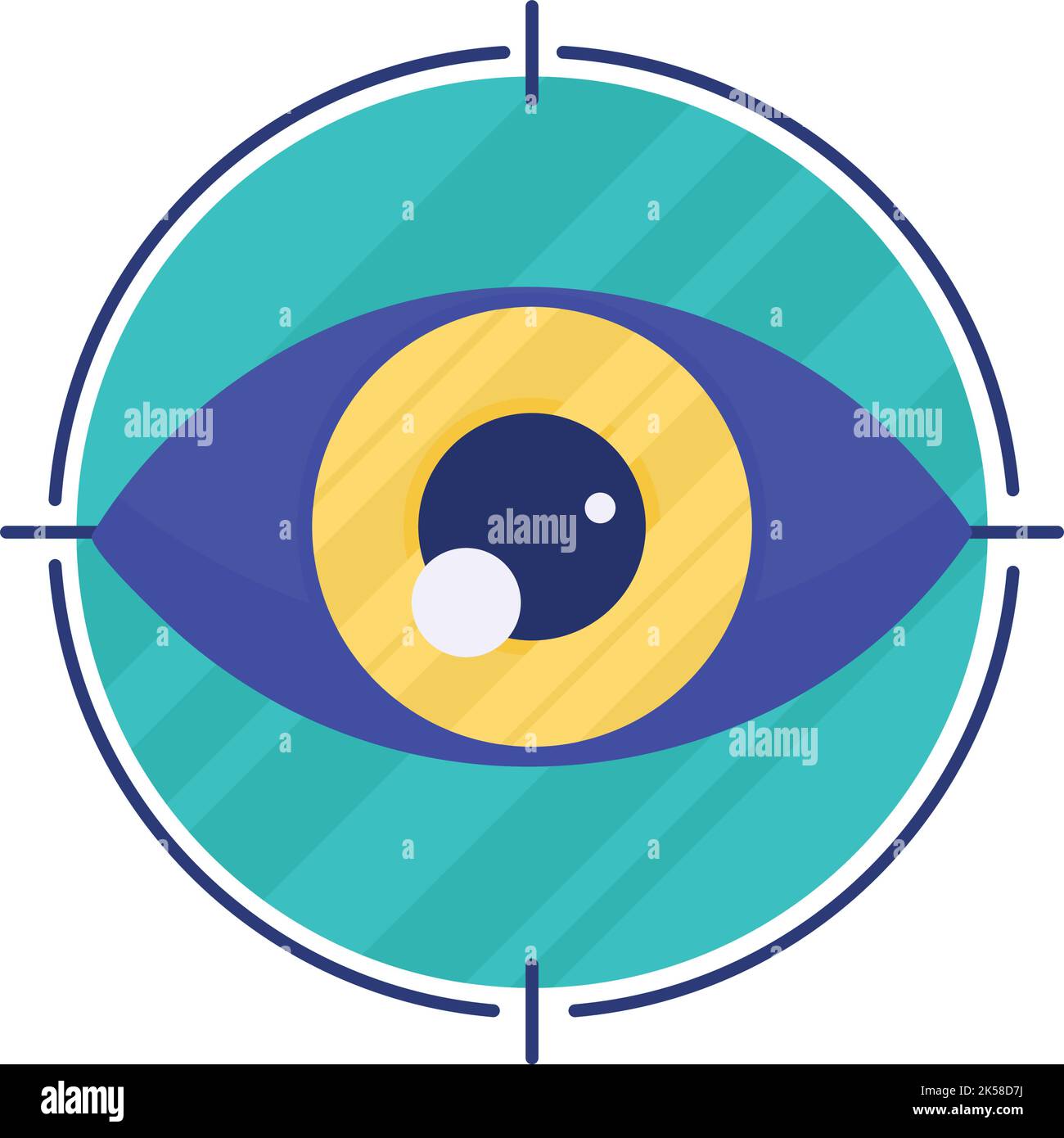 security eye in target icon Stock Vector Image & Art - Alamy