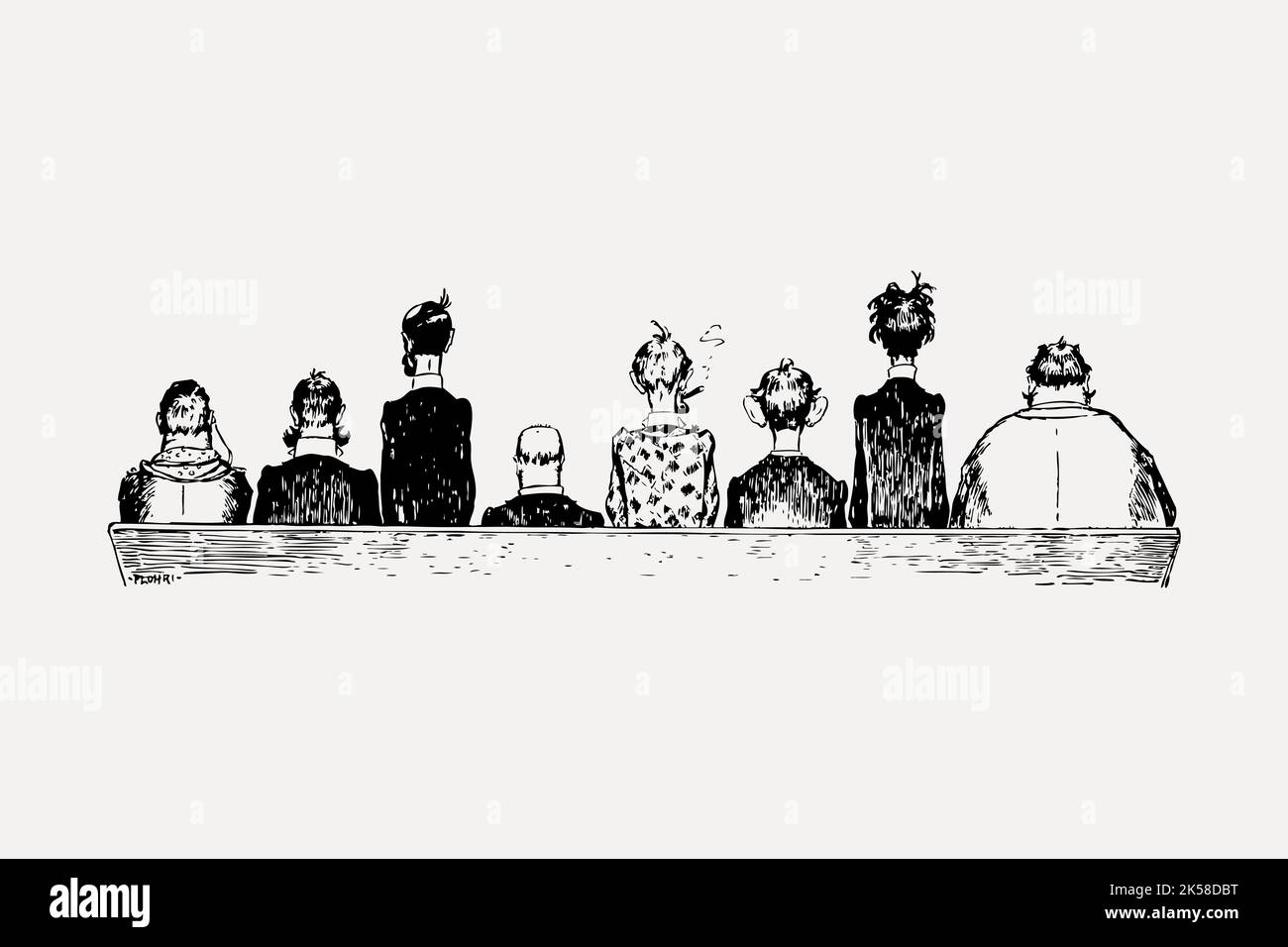 People rear view border Stock Vector Images - Alamy