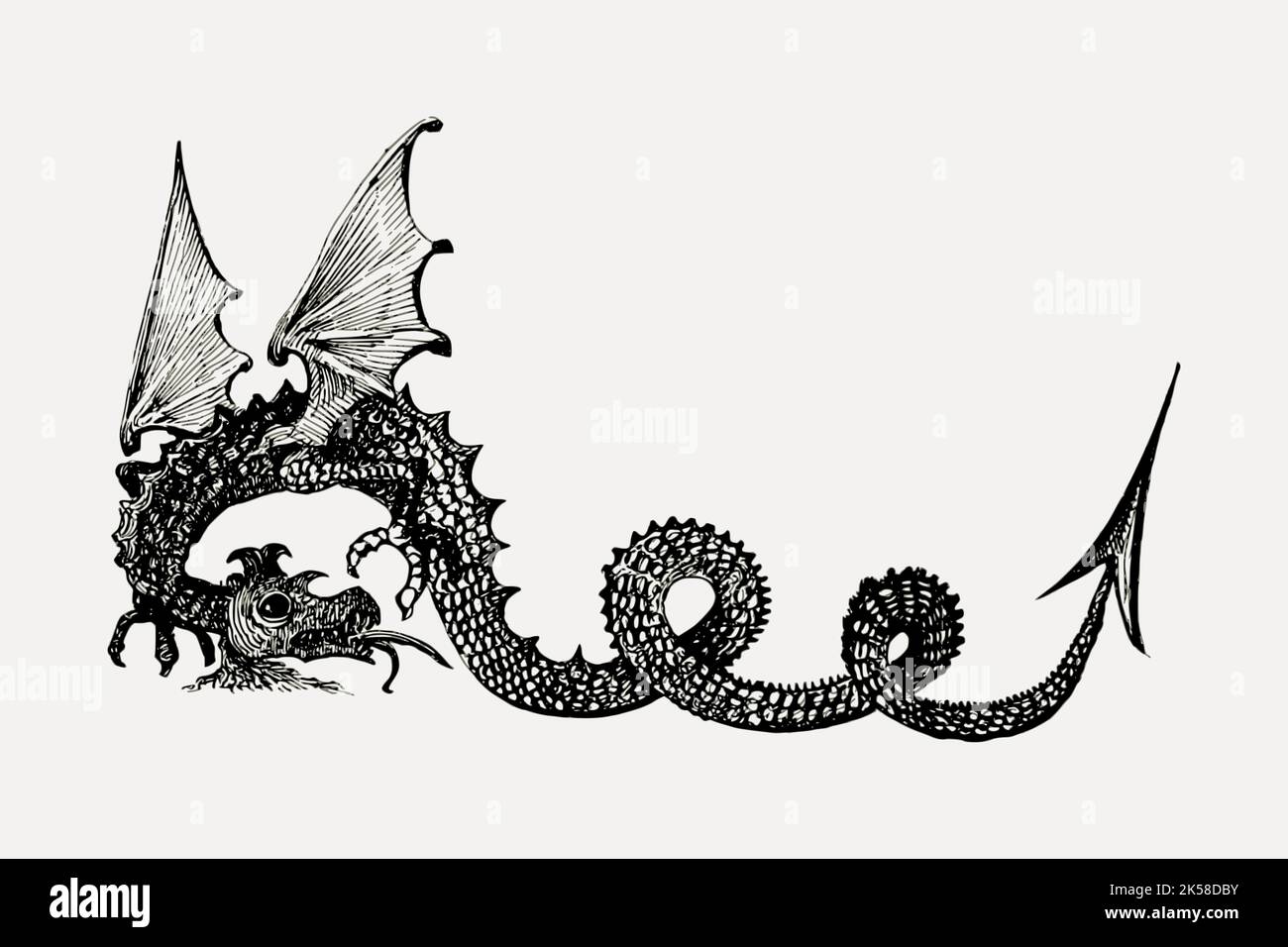 Mythical animal illustration vecto hi-res stock photography and images ...