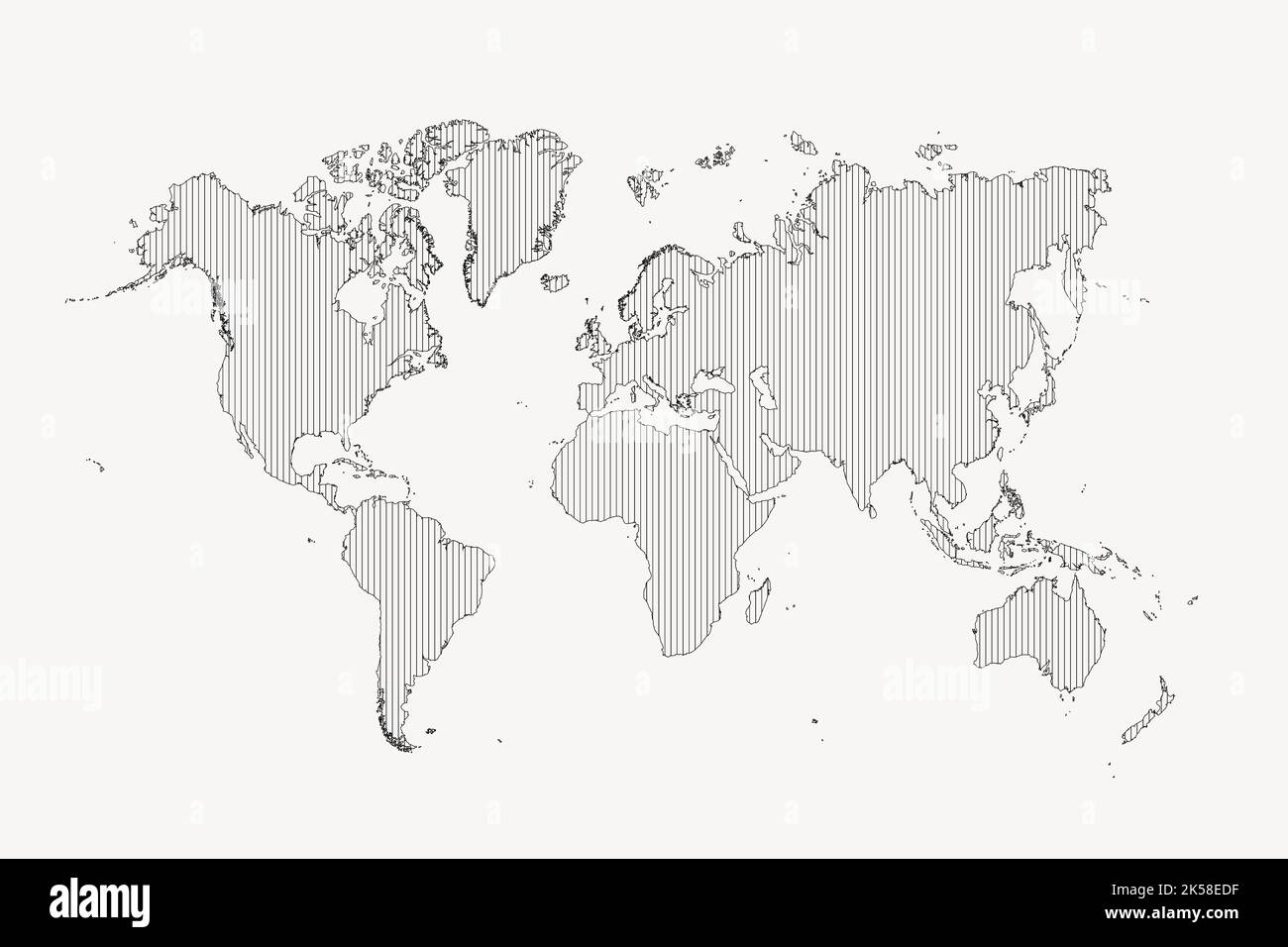 World map clipart, geography illustration vector Stock Vector Image ...