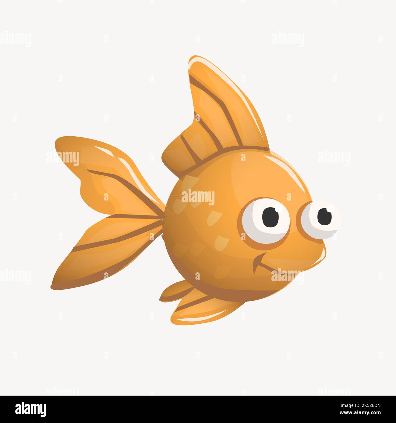 Goldfish clipart, animal illustration vector Stock Vector Image & Art ...