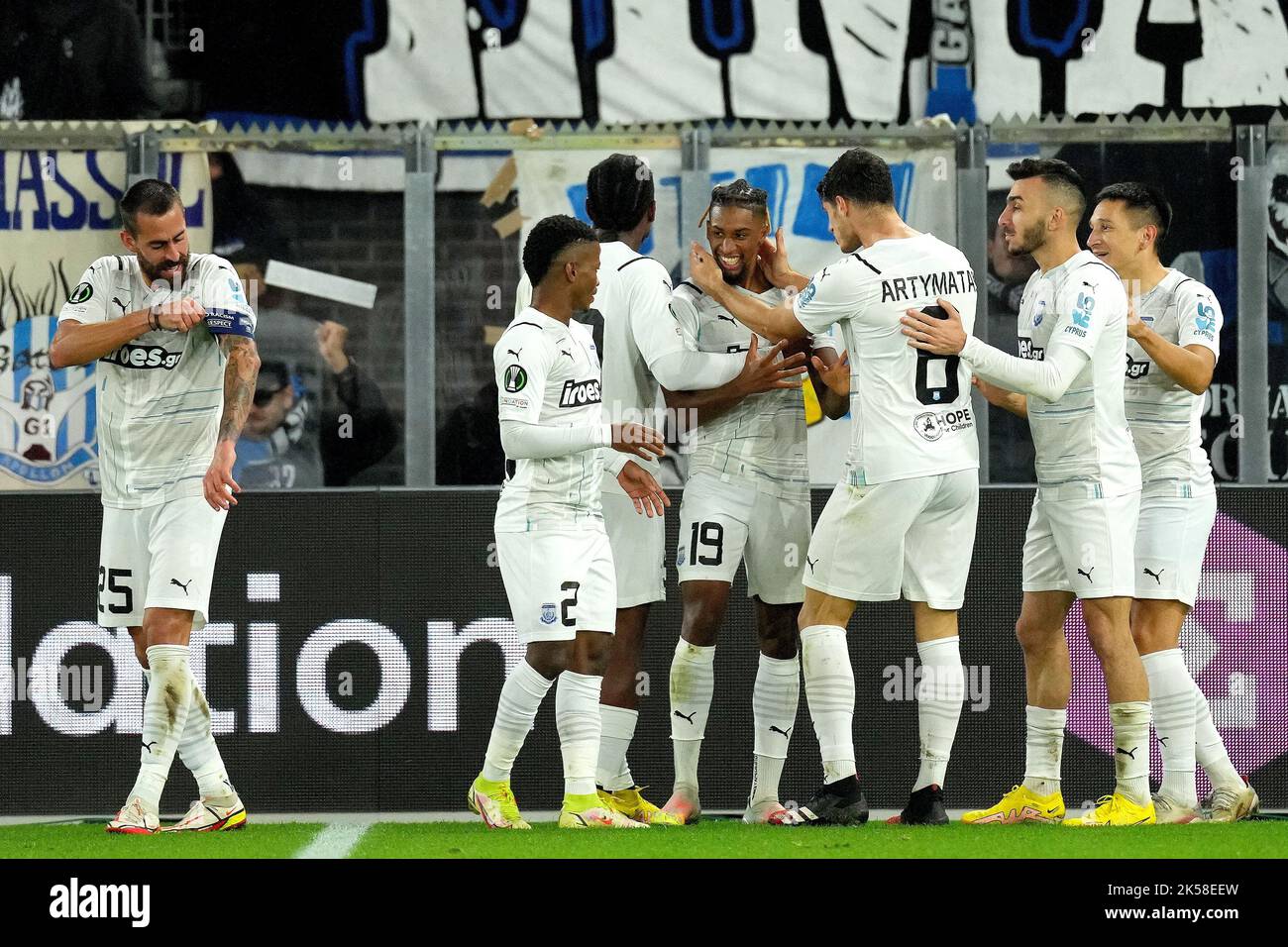 ALKMAAR - Euclides Cabral of Apollon Limassol FC celebrates the 2-2 ...
