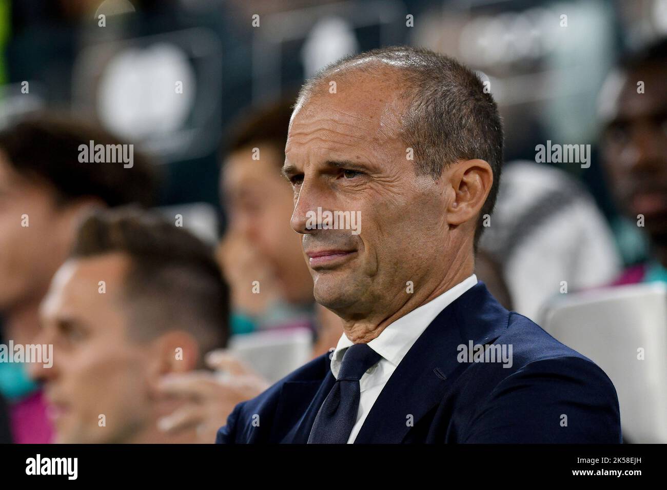 Massimiliano Allegri Head Coach of Juventus FC looks on during the UEFA ...