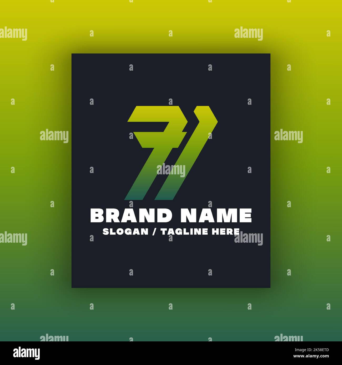Number 71 logo design template. Editable, resizable, vector ...