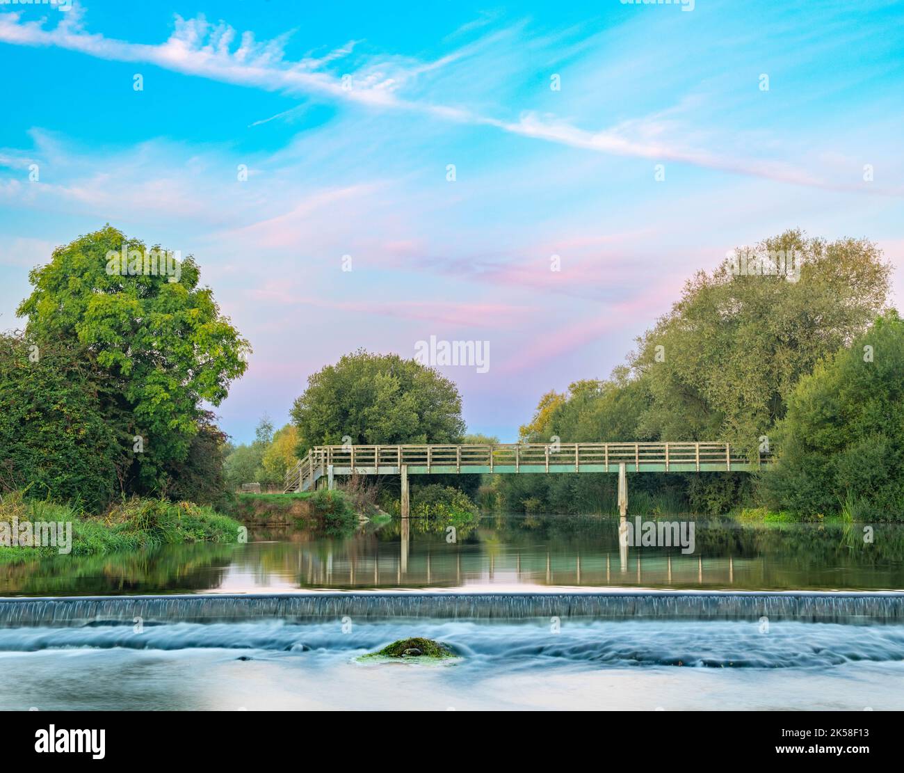 Eye Bridge Wimborne Stock Photo - Alamy