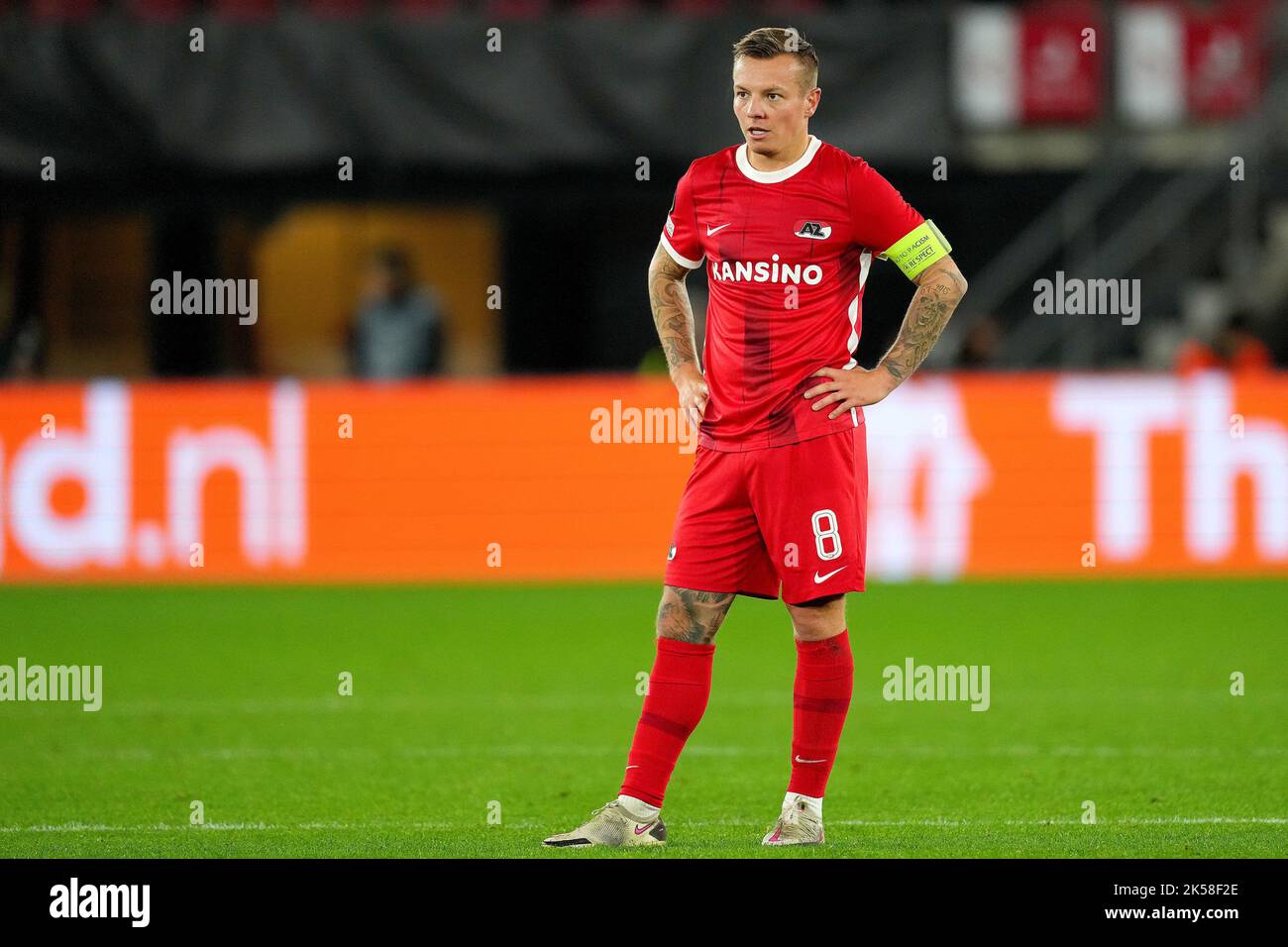 ALKMAAR - Jordy Clasie of AZ during the UEFA Conference League match between AZ Alkmaar and ...