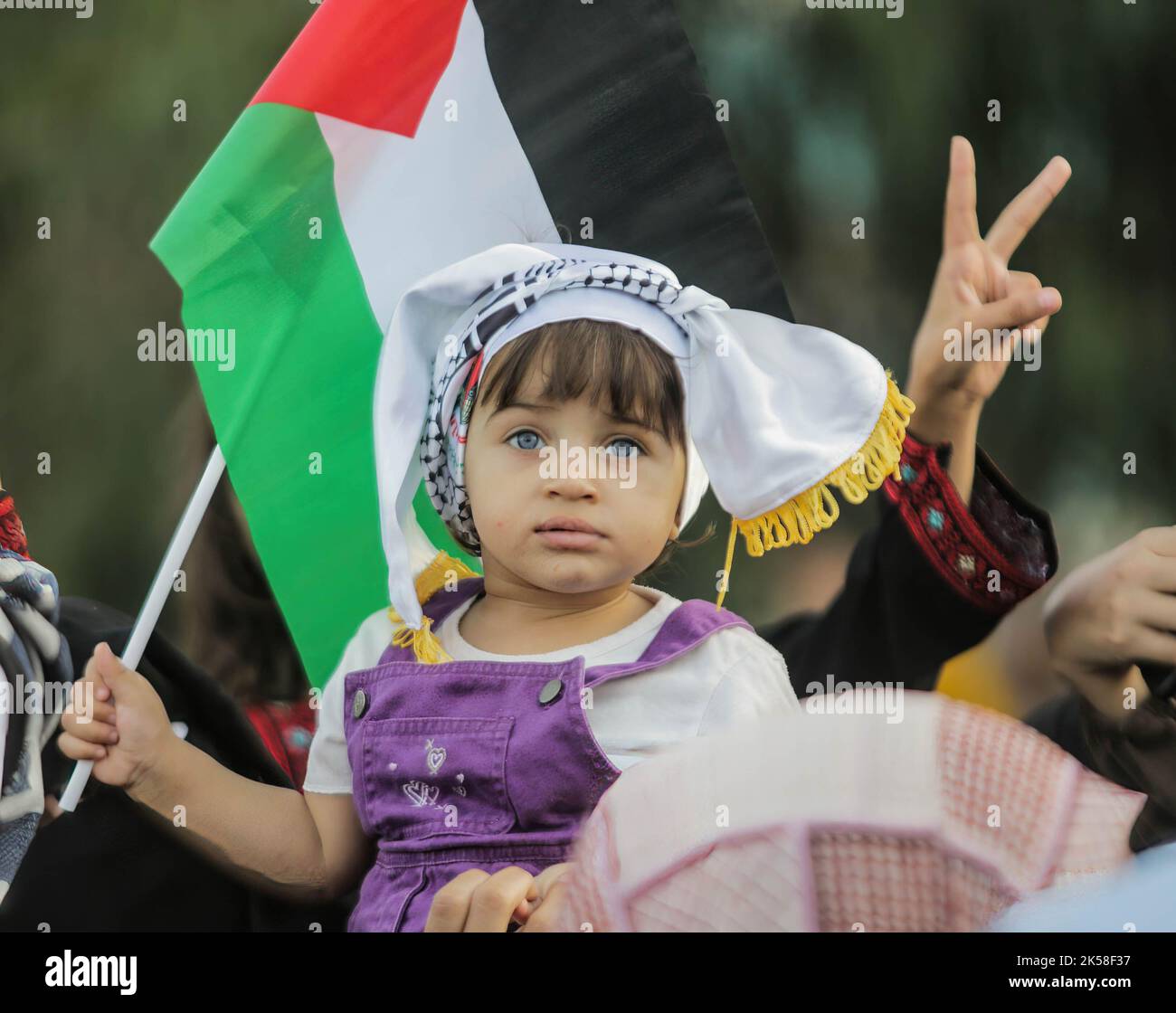 Palestinian Islamic Jihad kid attends the rally marking the 35th ...