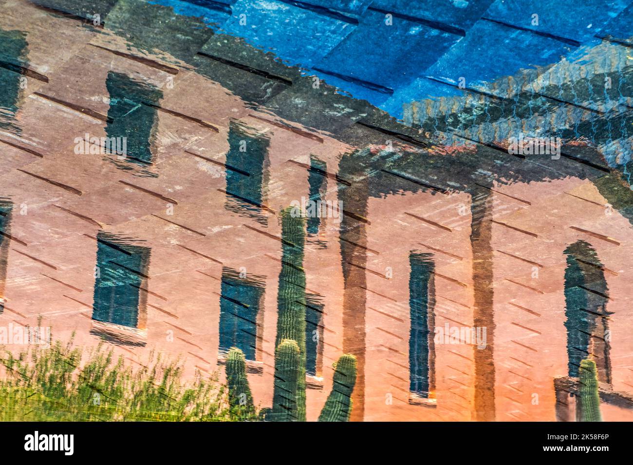 Colorful Southwest Reflection Abstract Background City Hall Government ...