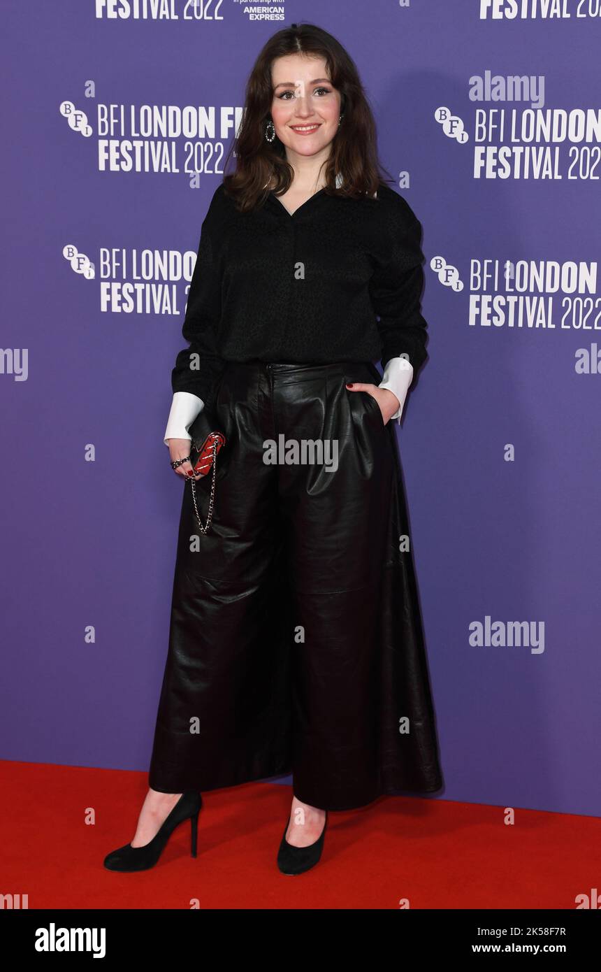 October 6th, 2022. London, UK. Carly-Sophia Davie arriving at the BFI ...