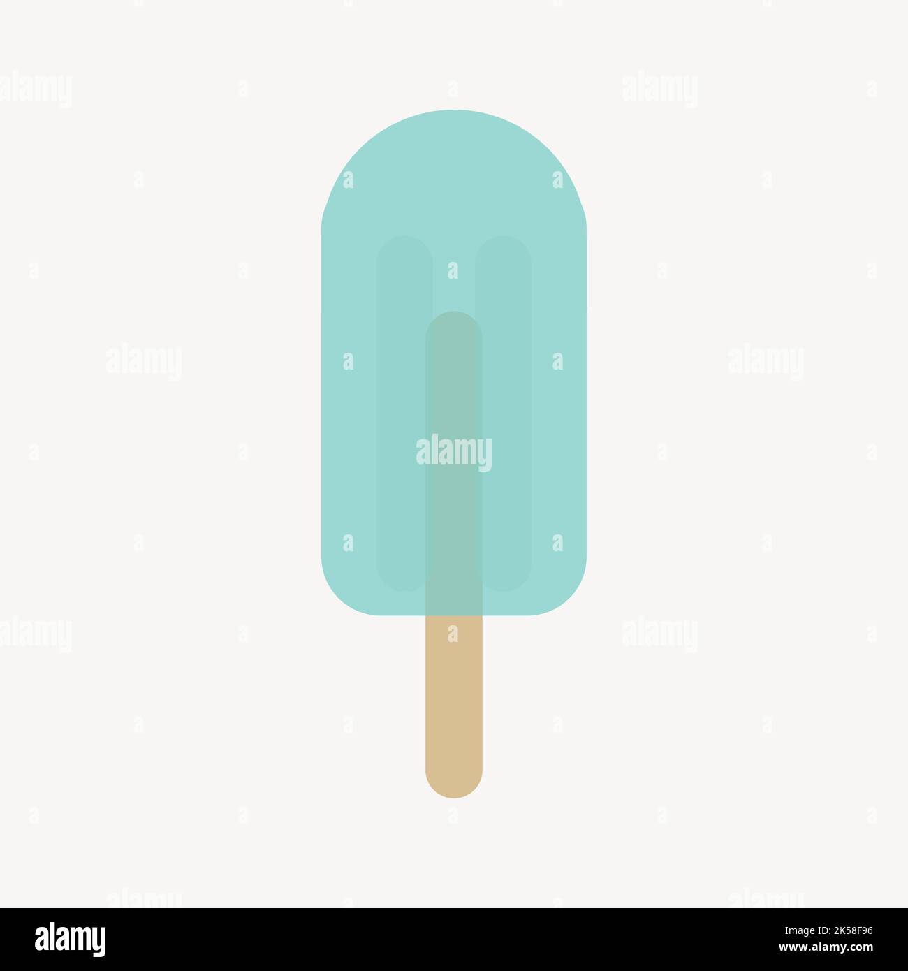 Blue ice cream clipart, food illustration vector Stock Vector Image ...