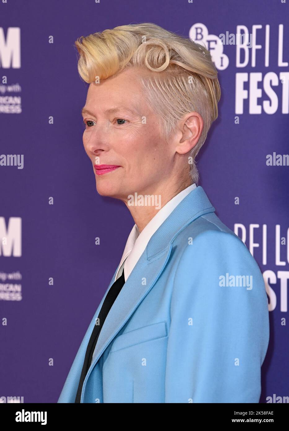 October 6th, 2022. London, UK. Tilda Swinton arriving at the BFI London ...