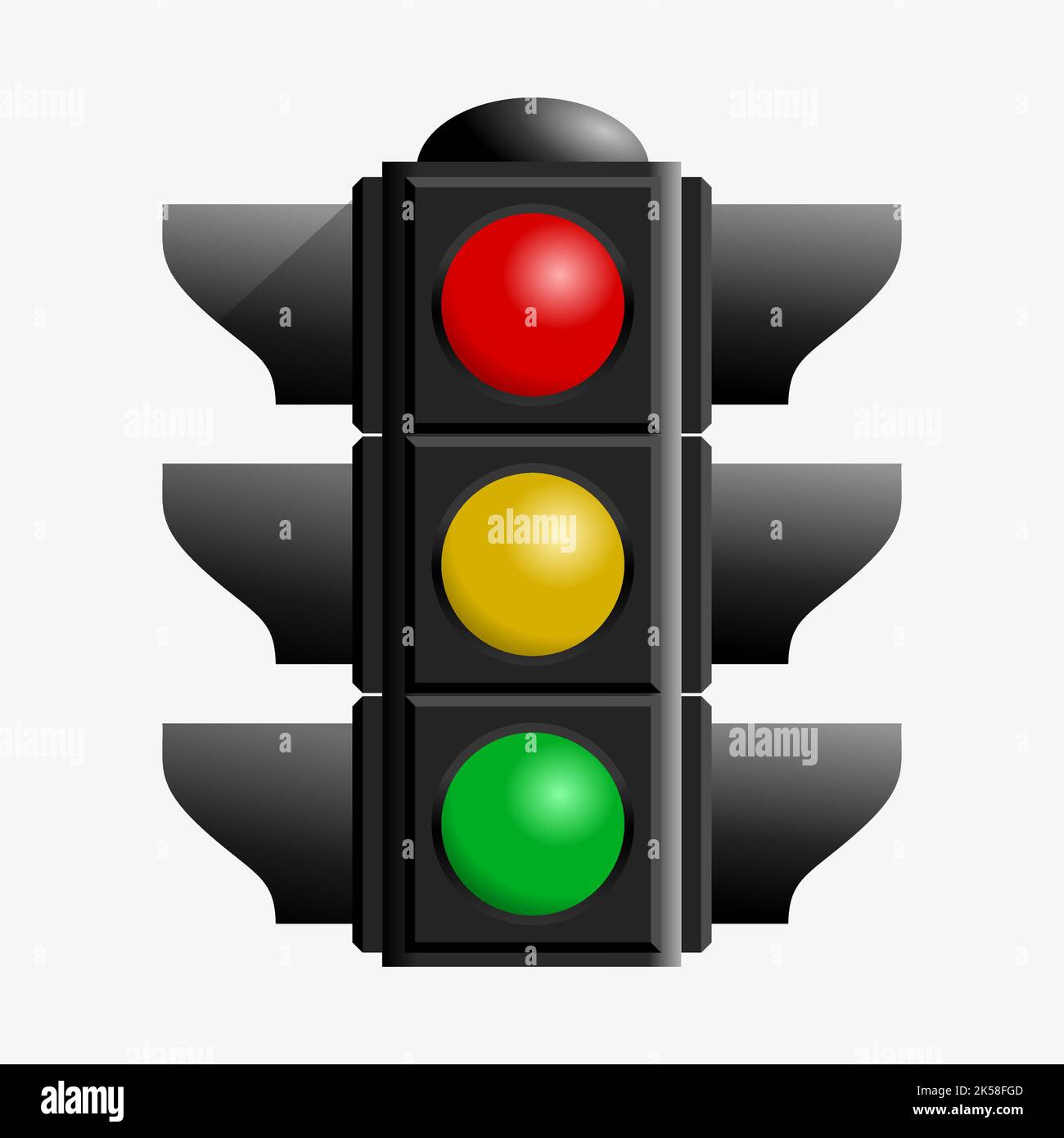 Traffic lights clipart, illustration vector Stock Vector Image & Art ...