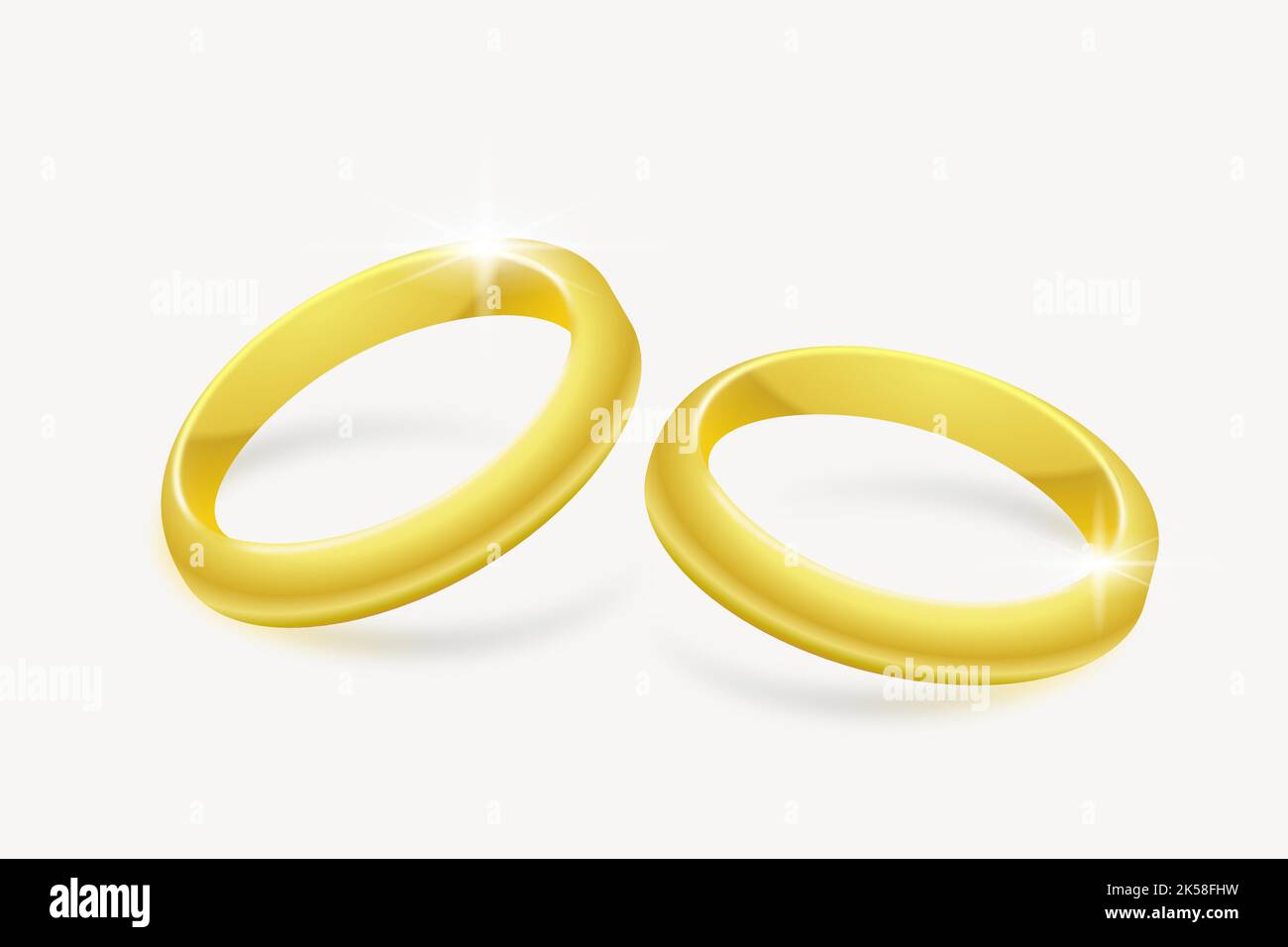 Gold wedding rings clipart hi-res stock photography and images - Alamy