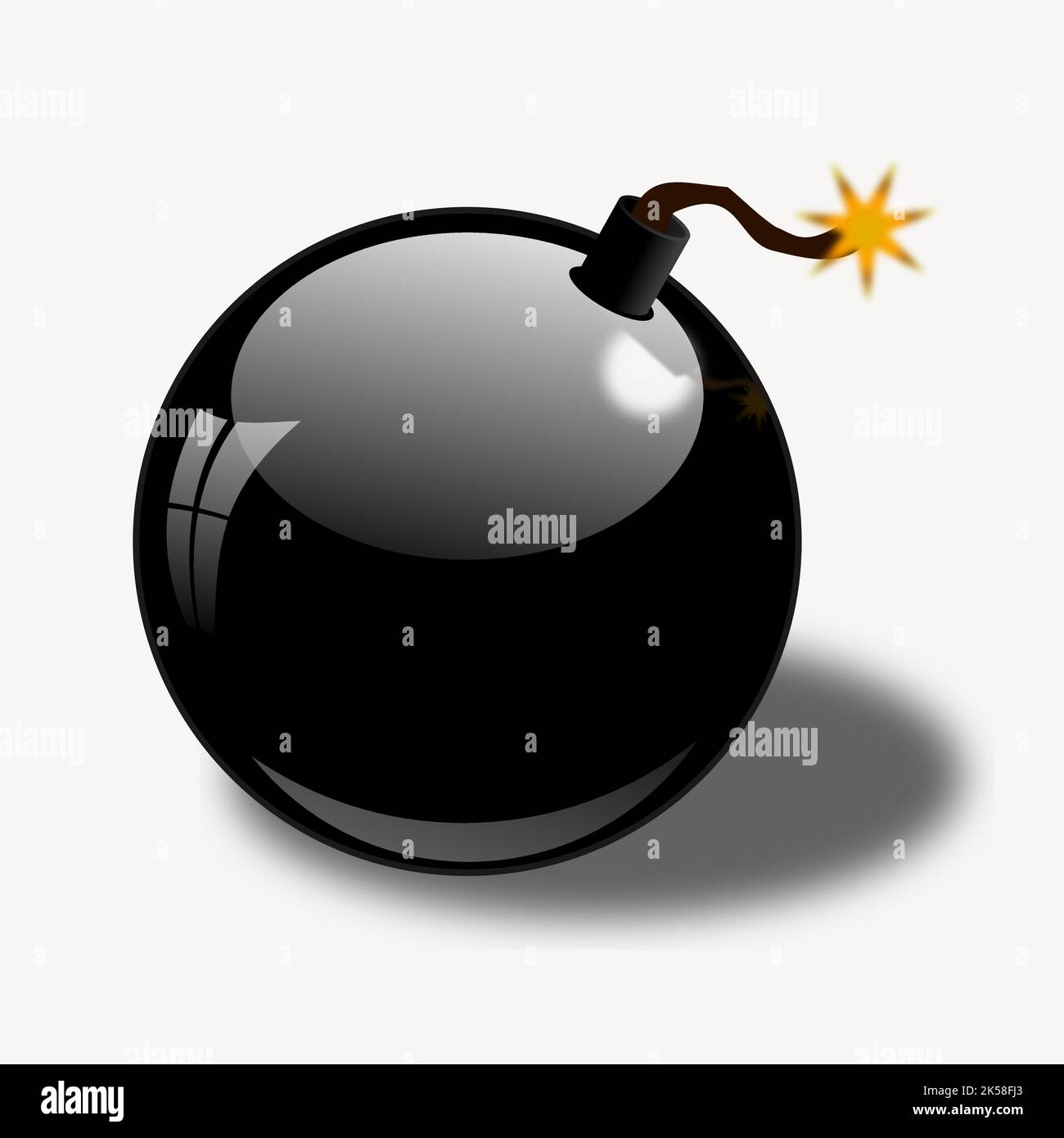 Explosive bomb clipart, illustration vector Stock Vector Image & Art ...