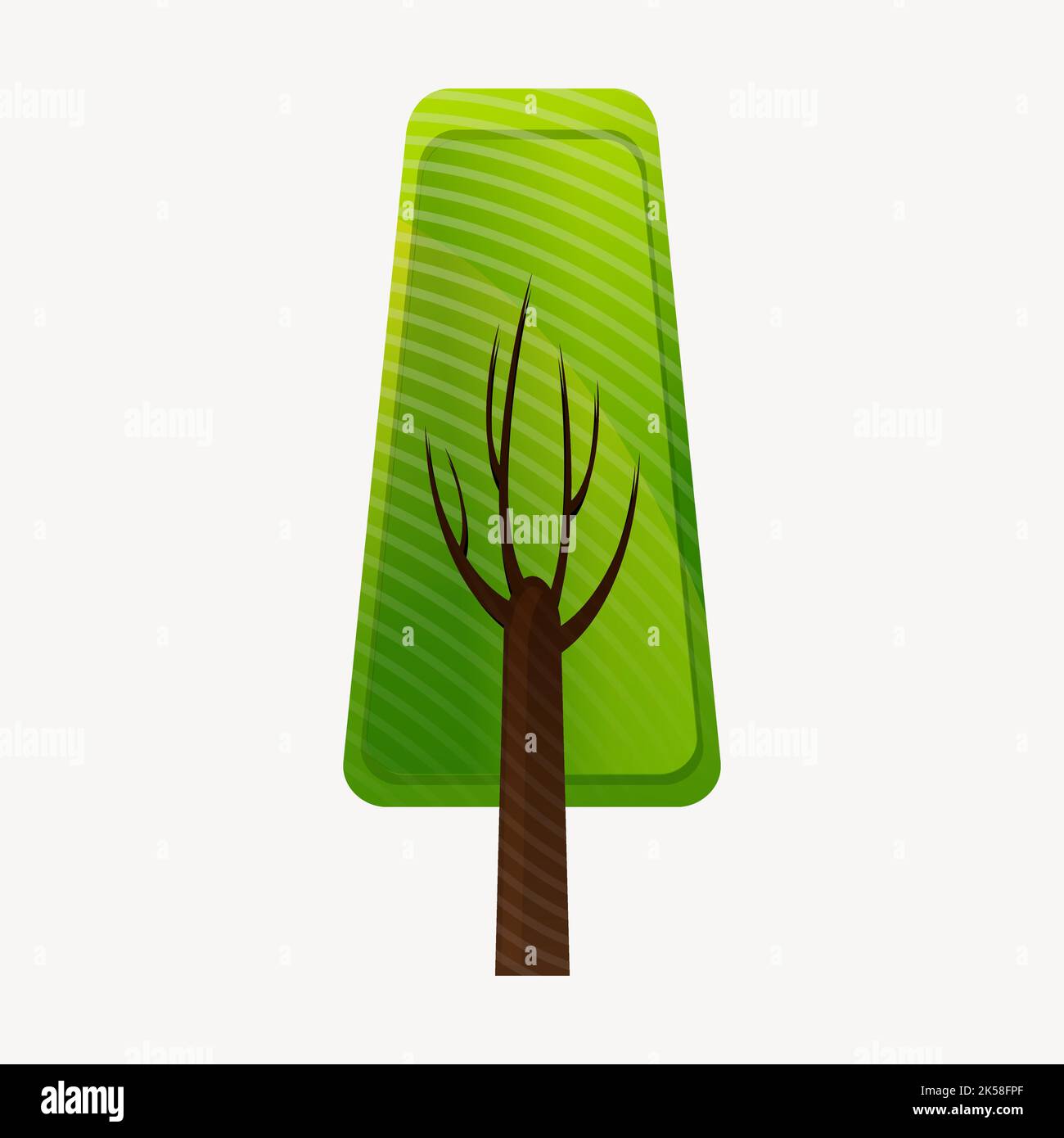 Cute tree clipart, nature illustration vector Stock Vector Image & Art ...