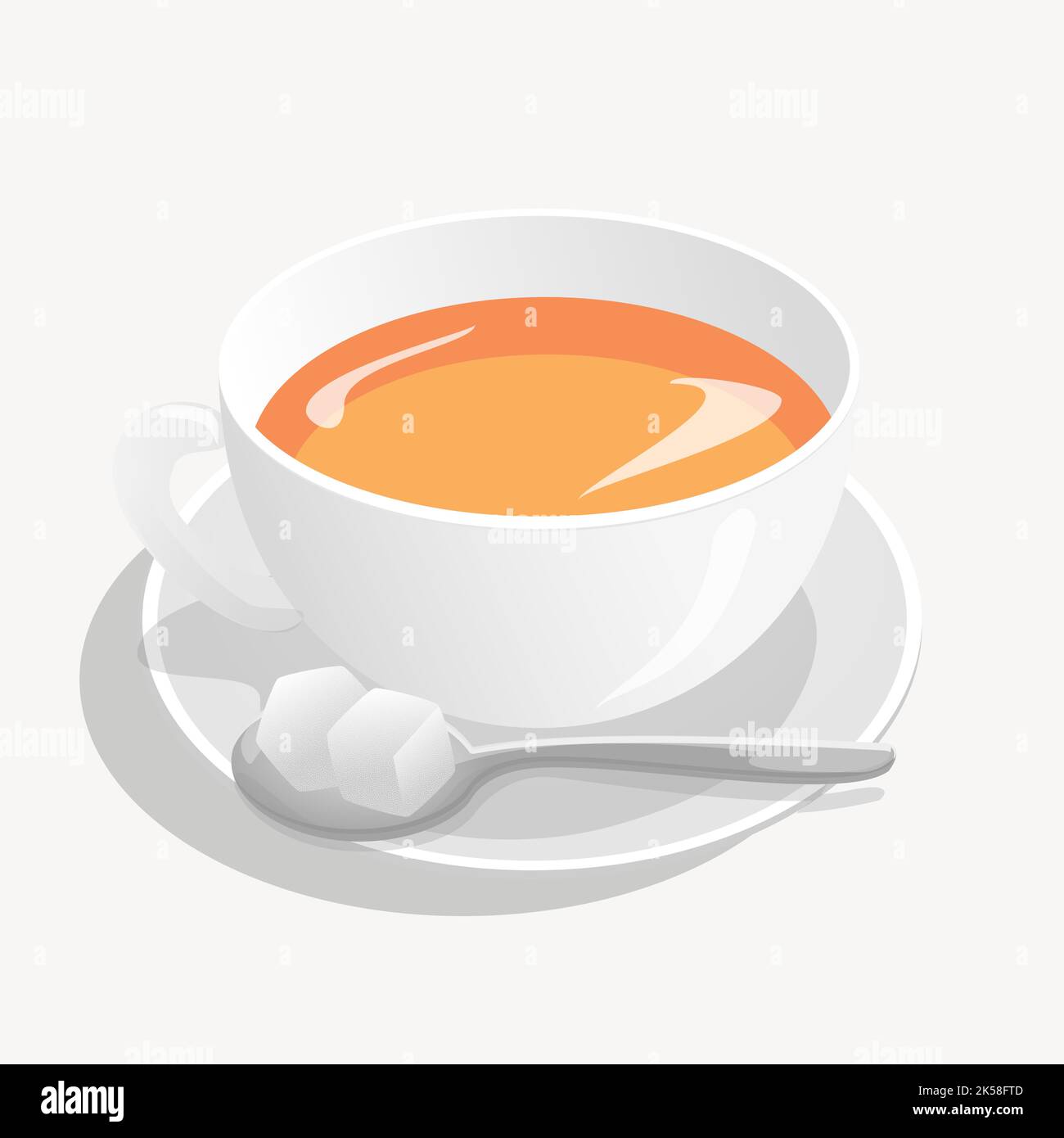 Cup of tea clipart, illustration vector Stock Vector Image & Art - Alamy