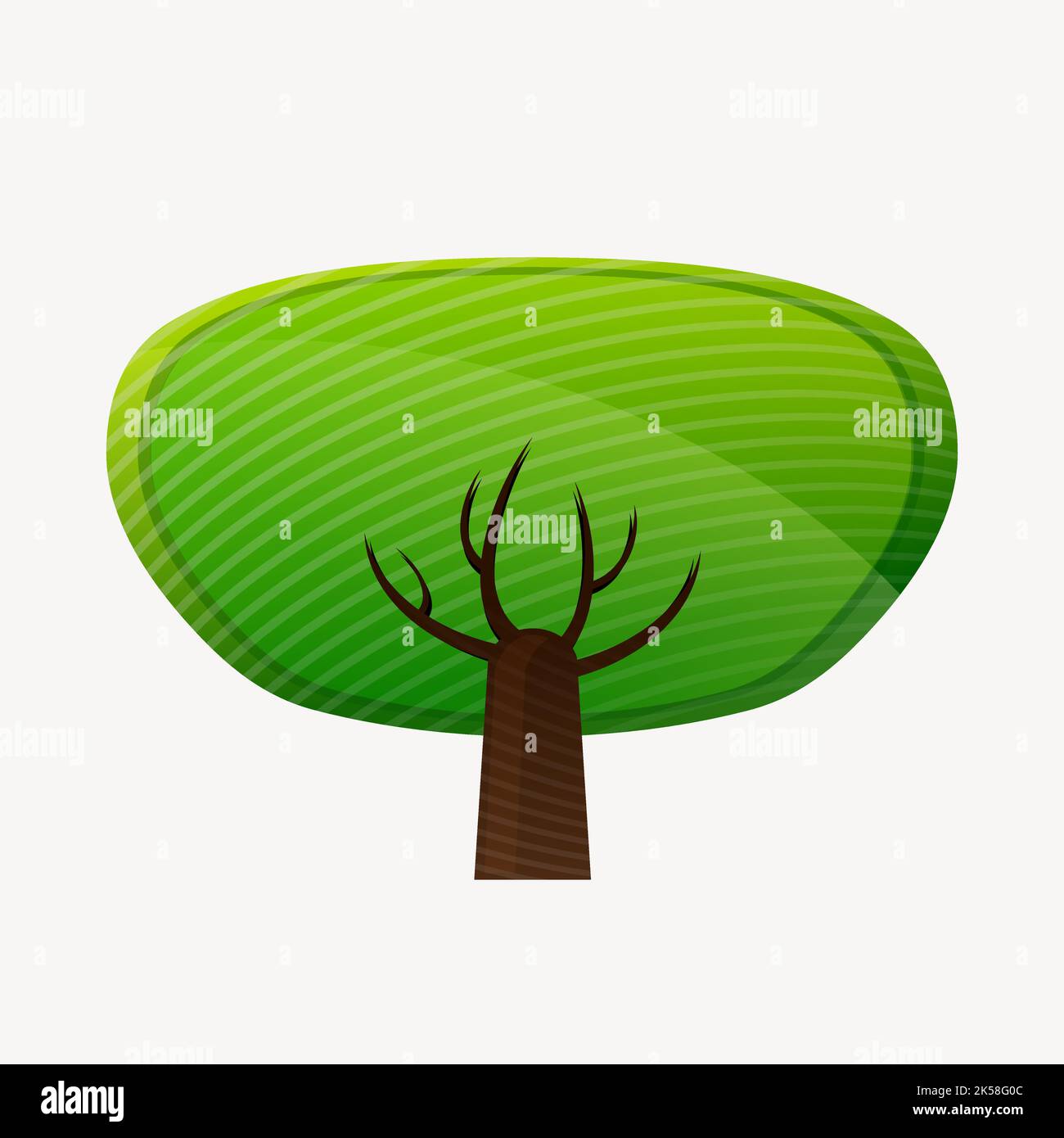 Cute tree clipart, nature illustration vector Stock Vector Image & Art ...