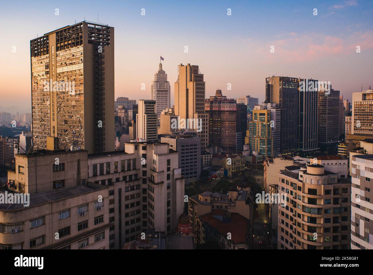 Skyline of Sao Paulo City Center Buildings Stock Photo - Alamy