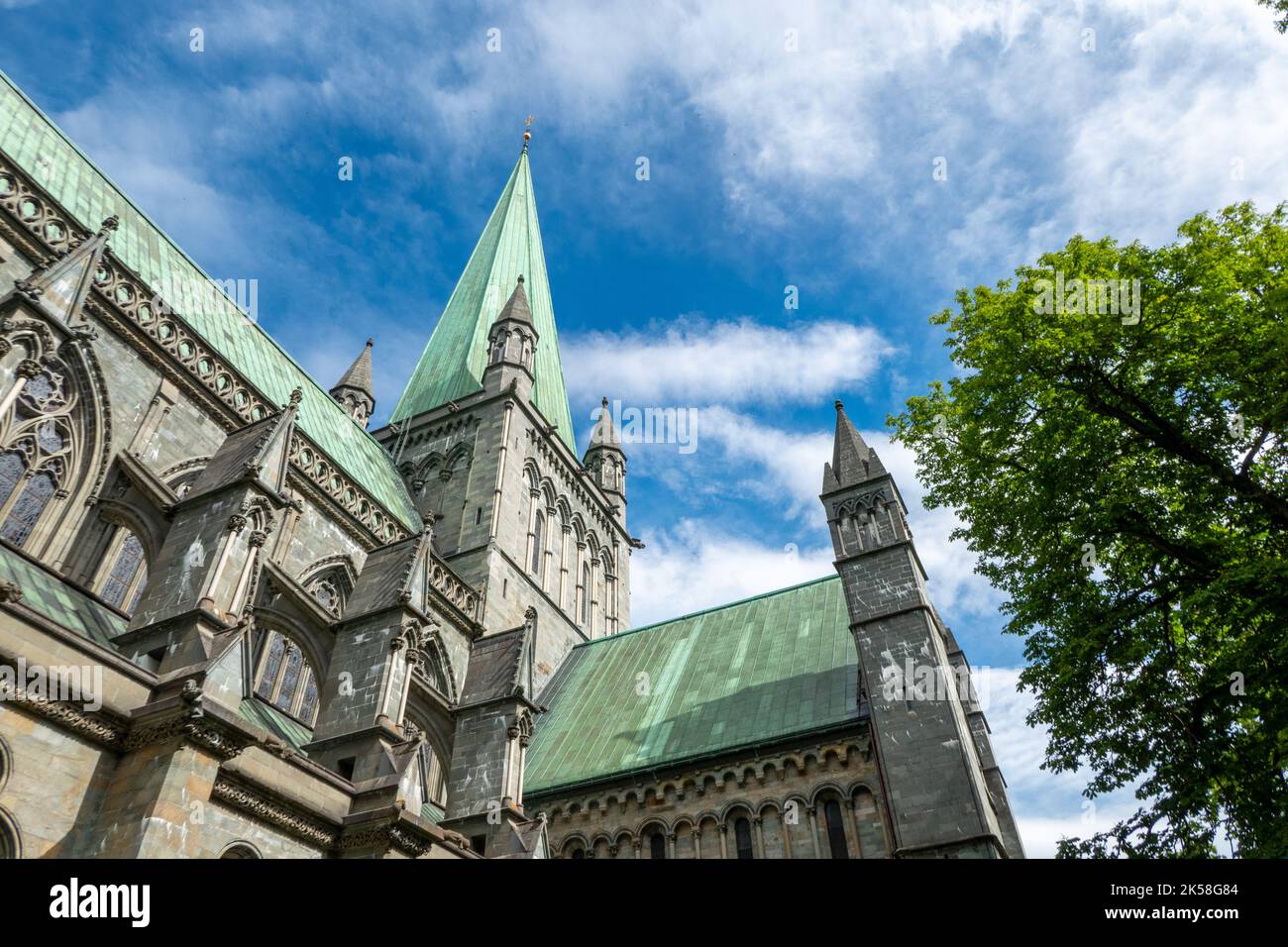 Nidaros cathedral in trondheim view hi-res stock photography and images ...