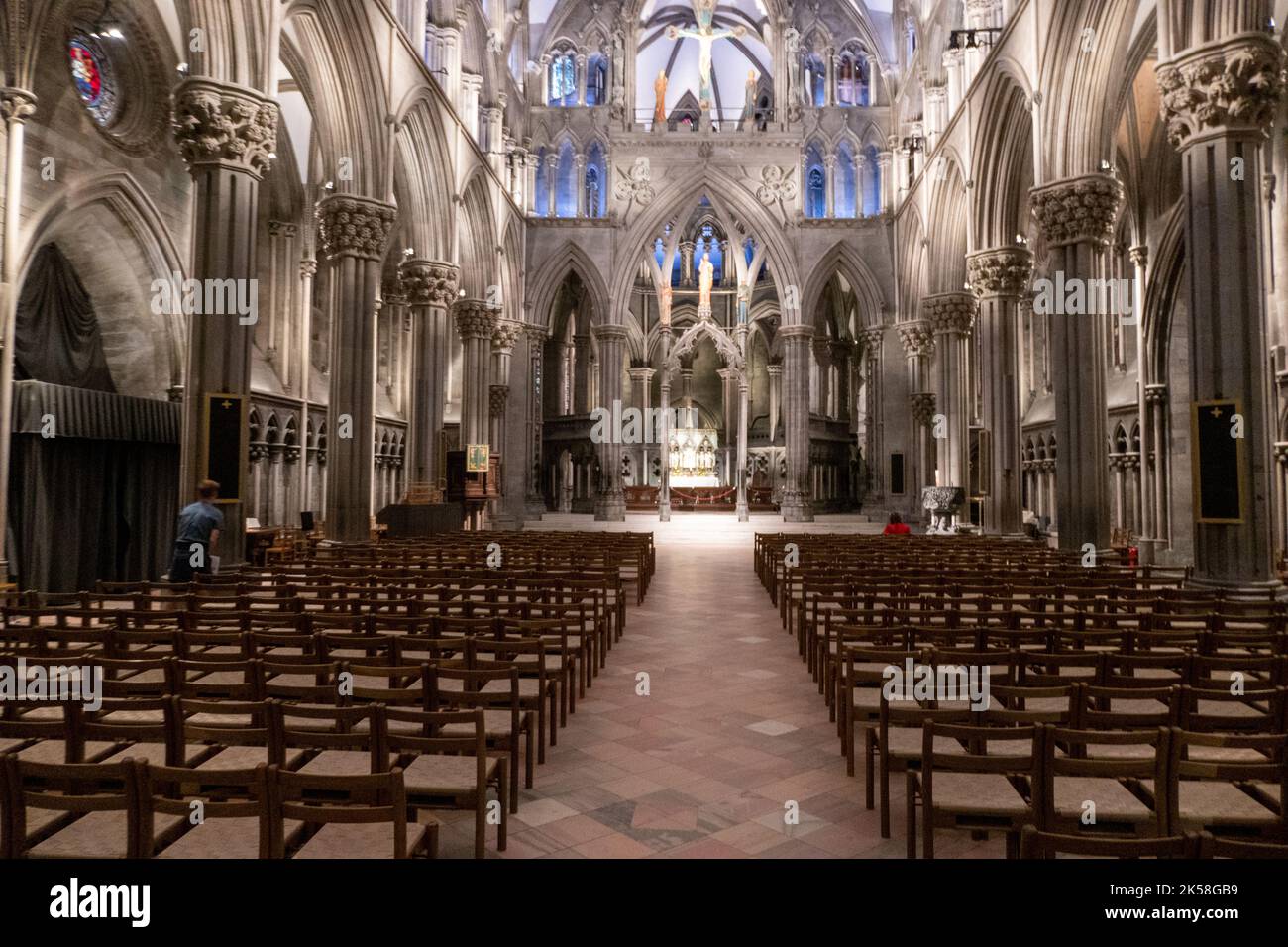 interior of Nidaros cathedral in Trondheim, Norway Stock Photo - Alamy
