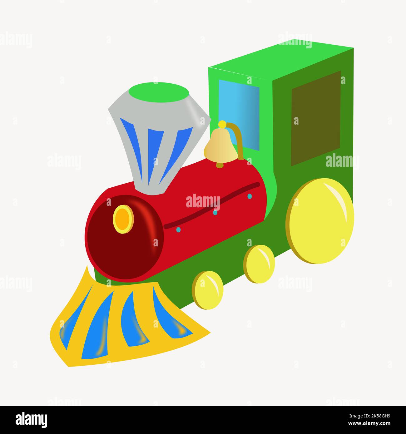 Toy train clipart, illustration vector Stock Vector Image & Art - Alamy