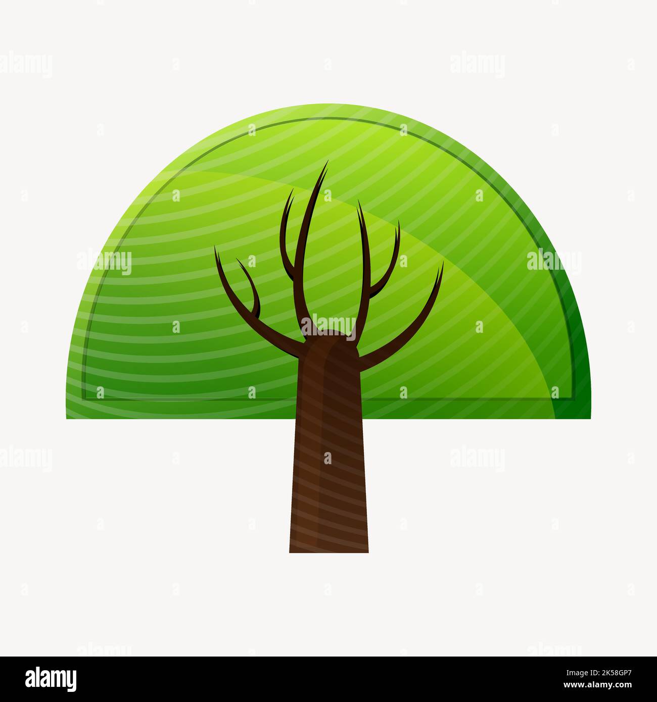 Cute tree clipart, nature illustration vector Stock Vector Image & Art ...