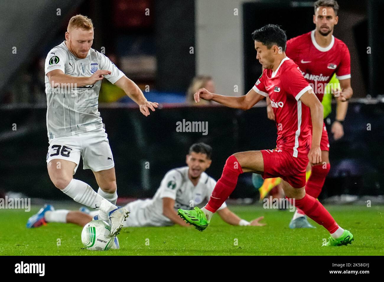 ALKMAAR, NETHERLANDS - OCTOBER 6: Ido Shahar of Apollon, Yukinari ...