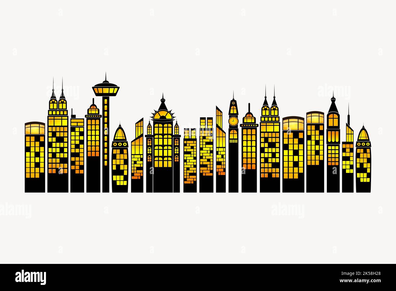 Landmarks & towers clipart, illustration vector Stock Vector Image & Art - Alamy