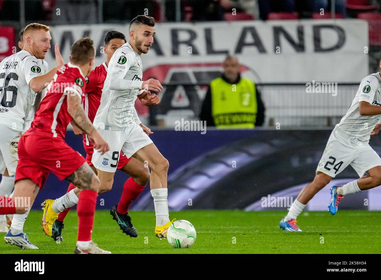ALKMAAR, NETHERLANDS - OCTOBER 6: Ioannis Pittas of Apollon during the ...