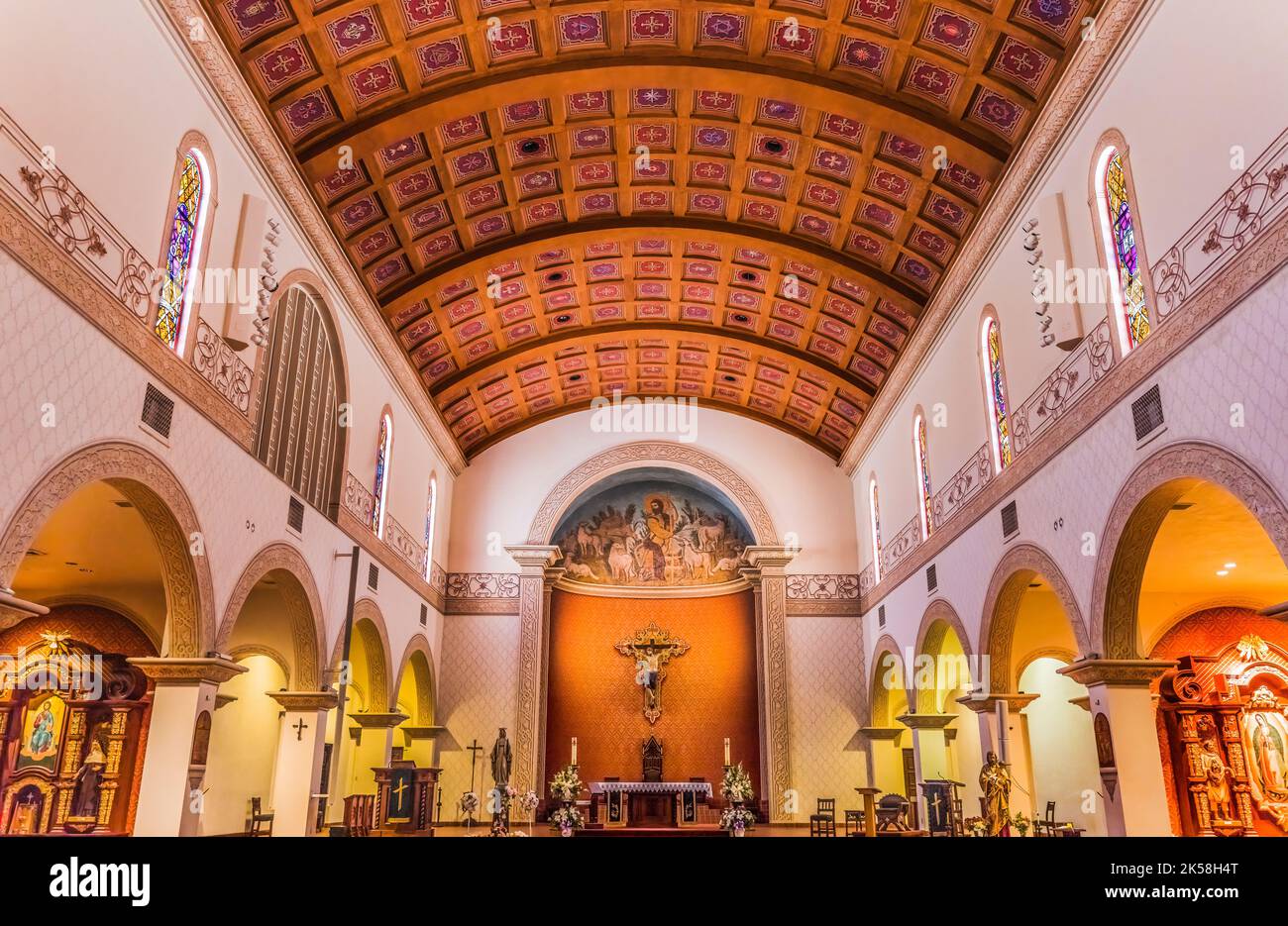 St Augustine Cathedral Catholic Church Stained Glass Altar Basilica ...