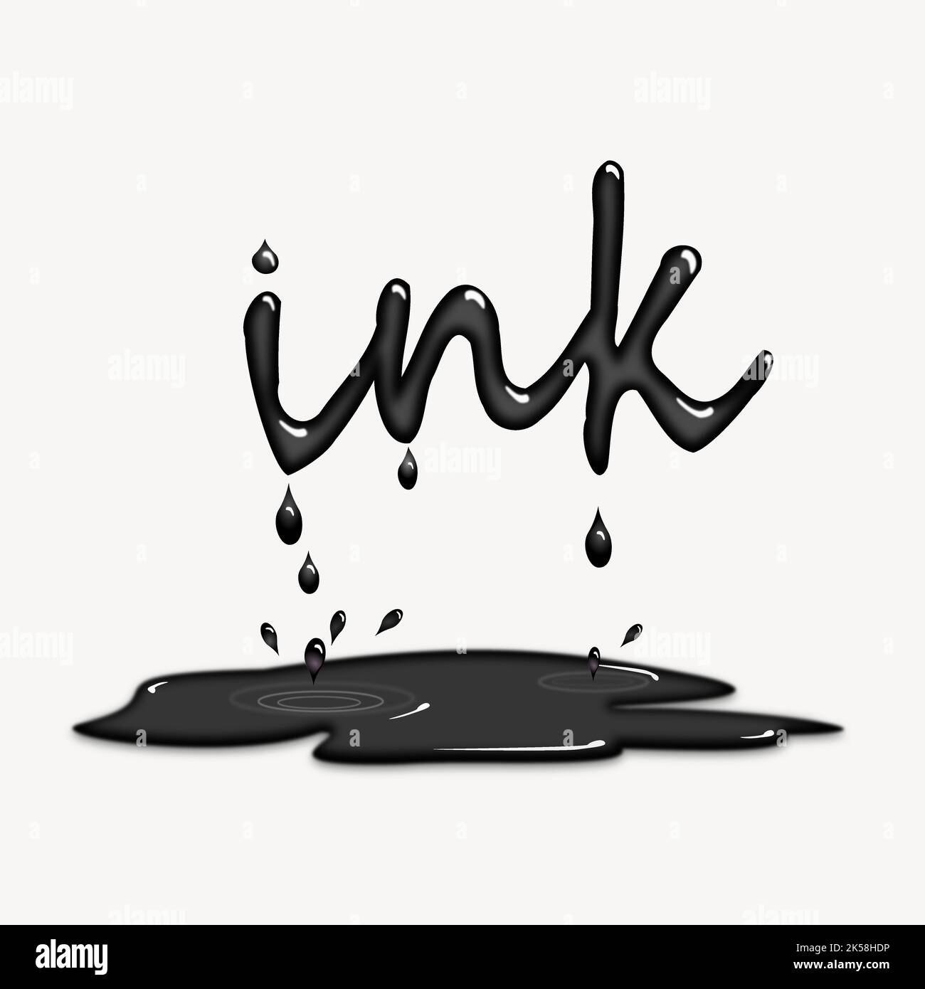 Black ink splash clipart, illustration vector Stock Vector Image & Art ...