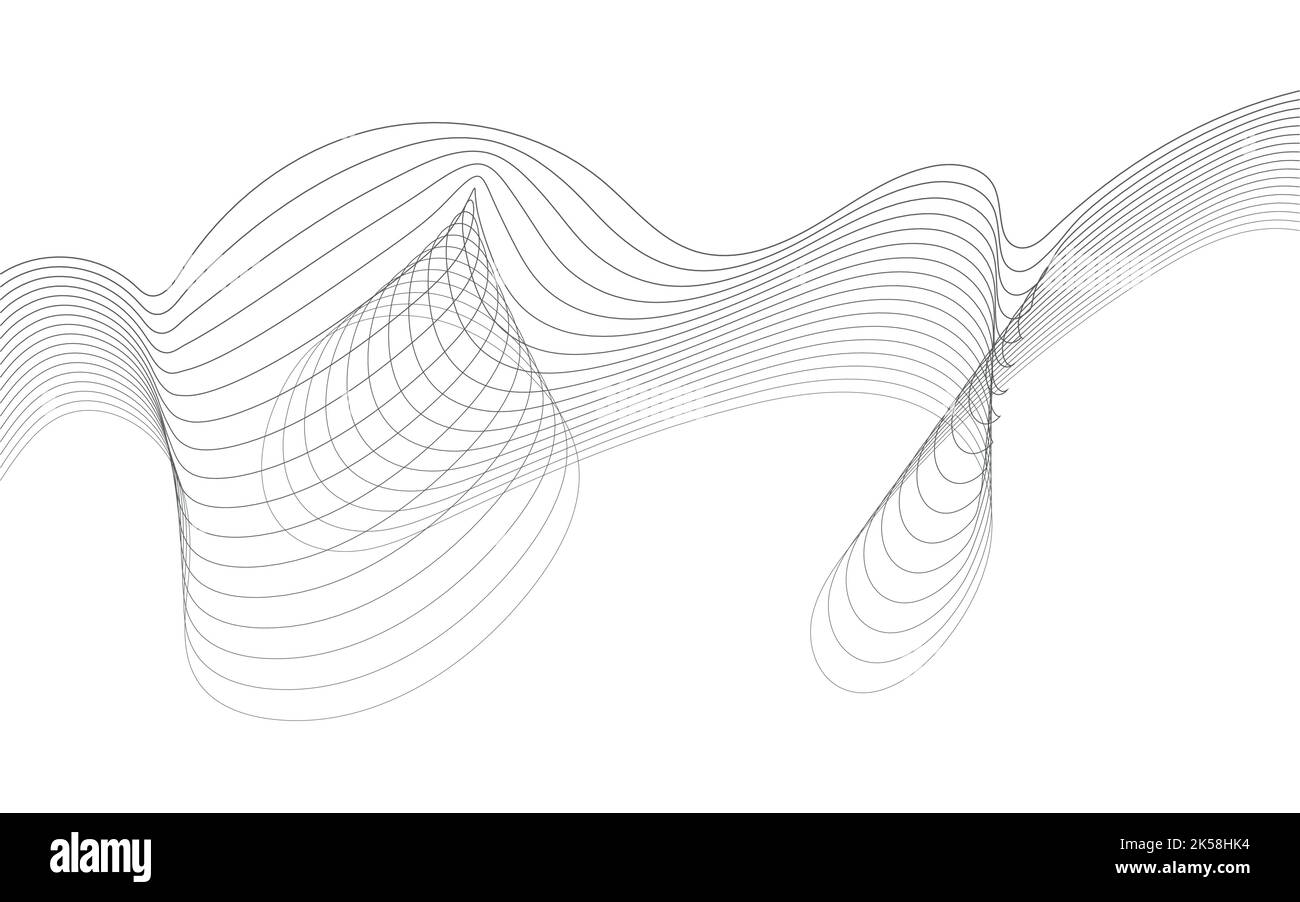 Abstract wave element for design. Digital frequency track equalizer ...